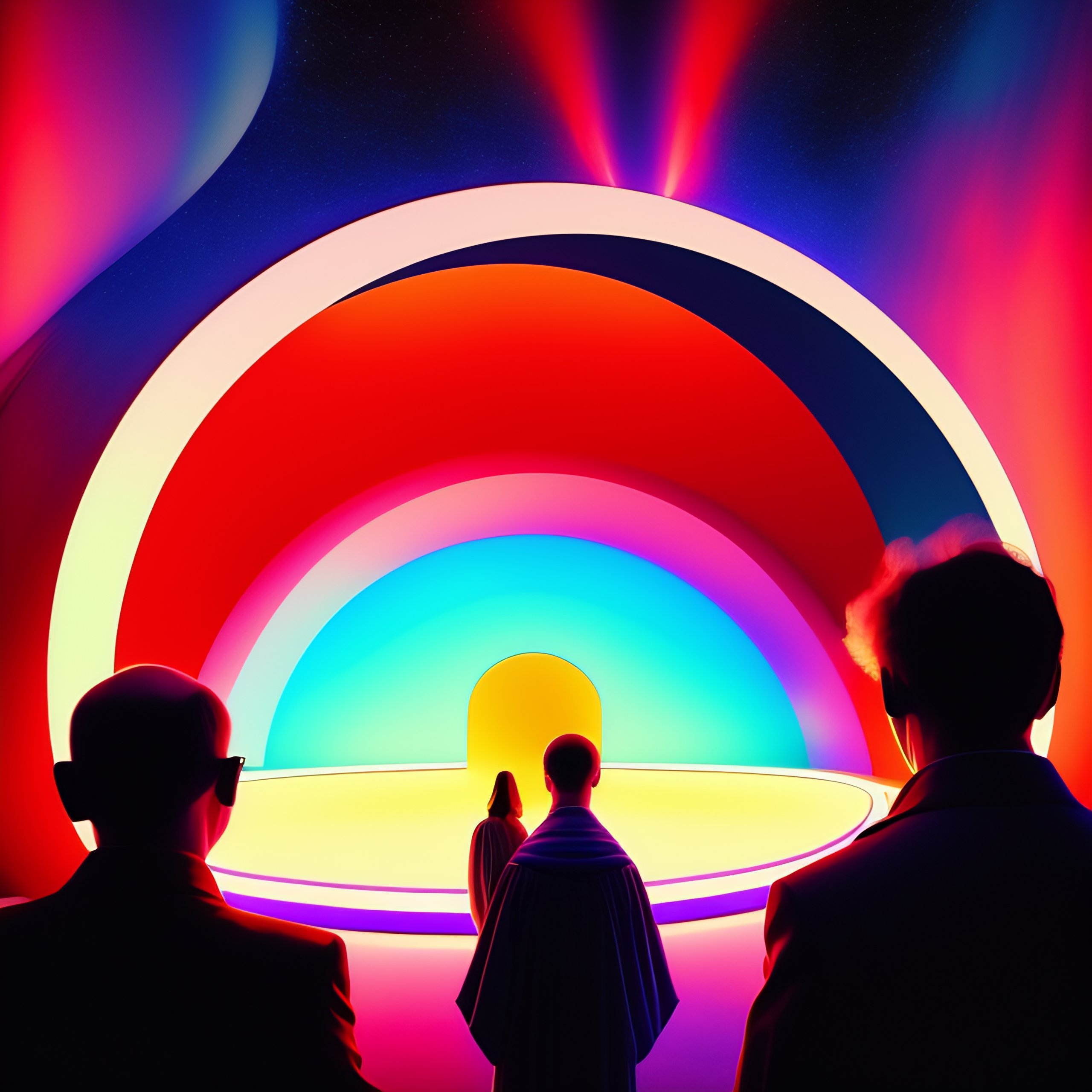 Lexica - Church choir wearing white robes underneath james turrell ...