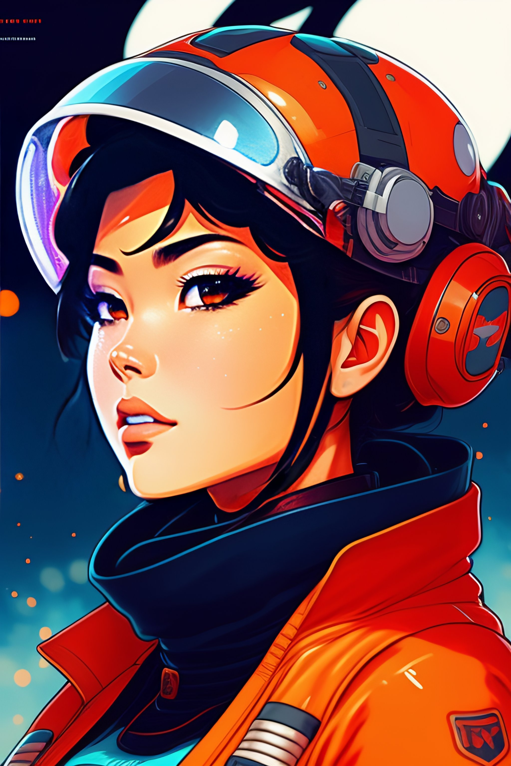 Lexica - A firefighter cyborg ,style of Laurie Greasley, studio ghibli ...