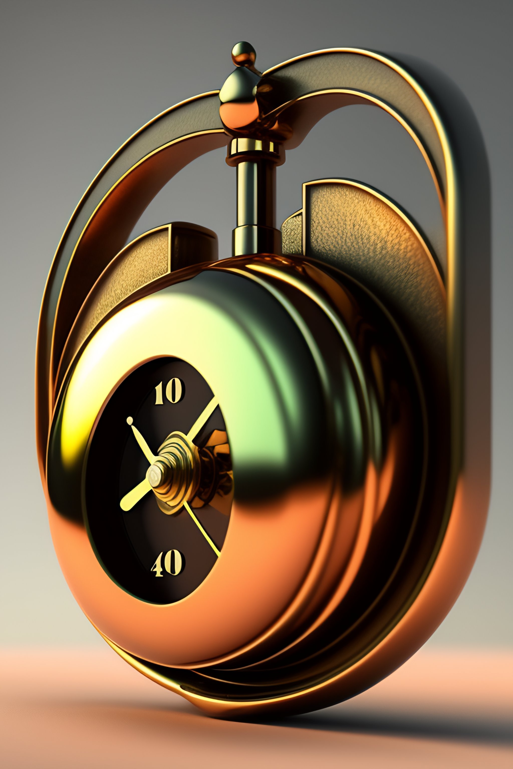 Lexica - Hyperrealistic Apple styled minimal steam punk clock. highly ...