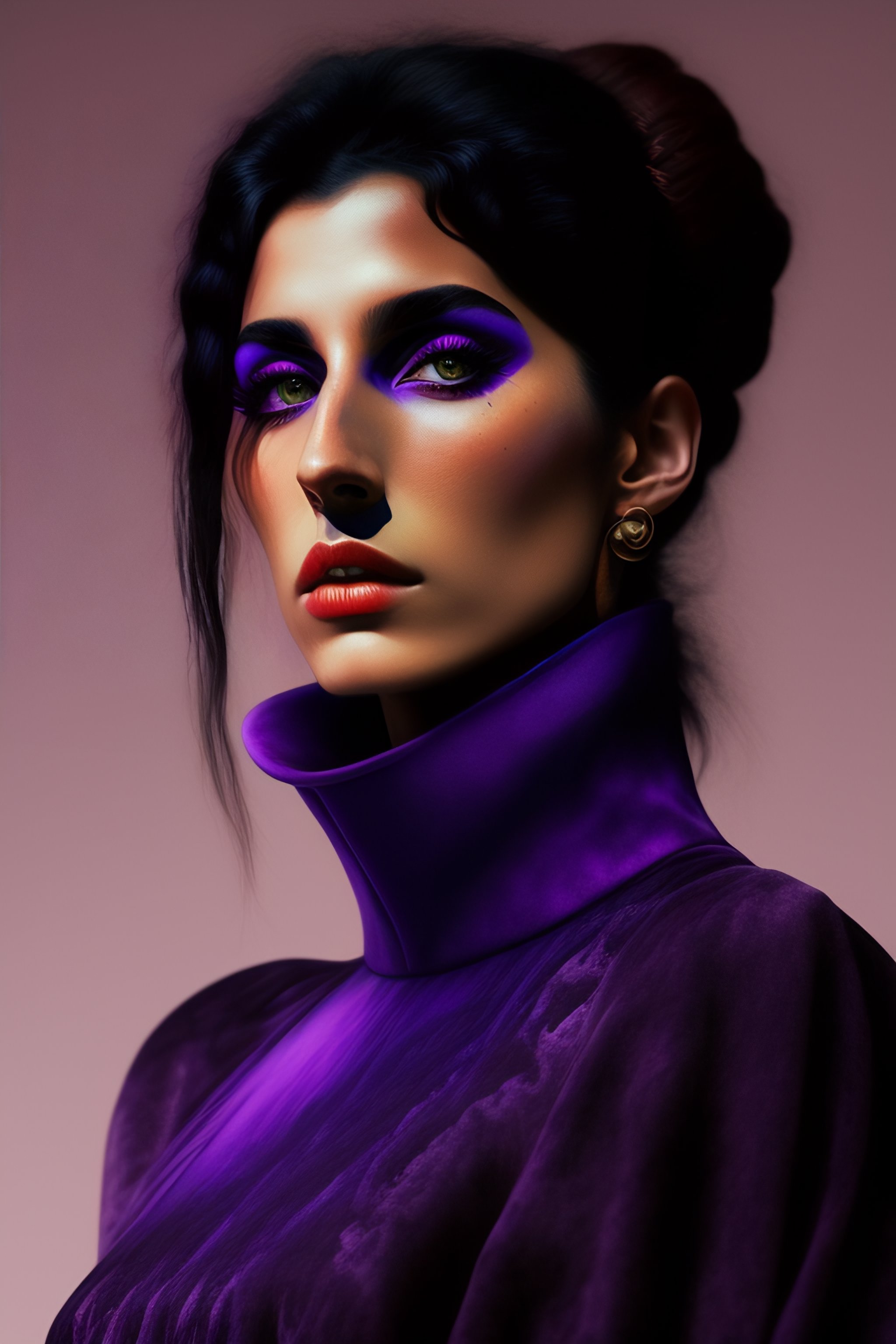 Lexica - Beksinski mortal kombat dark purple female character with ...