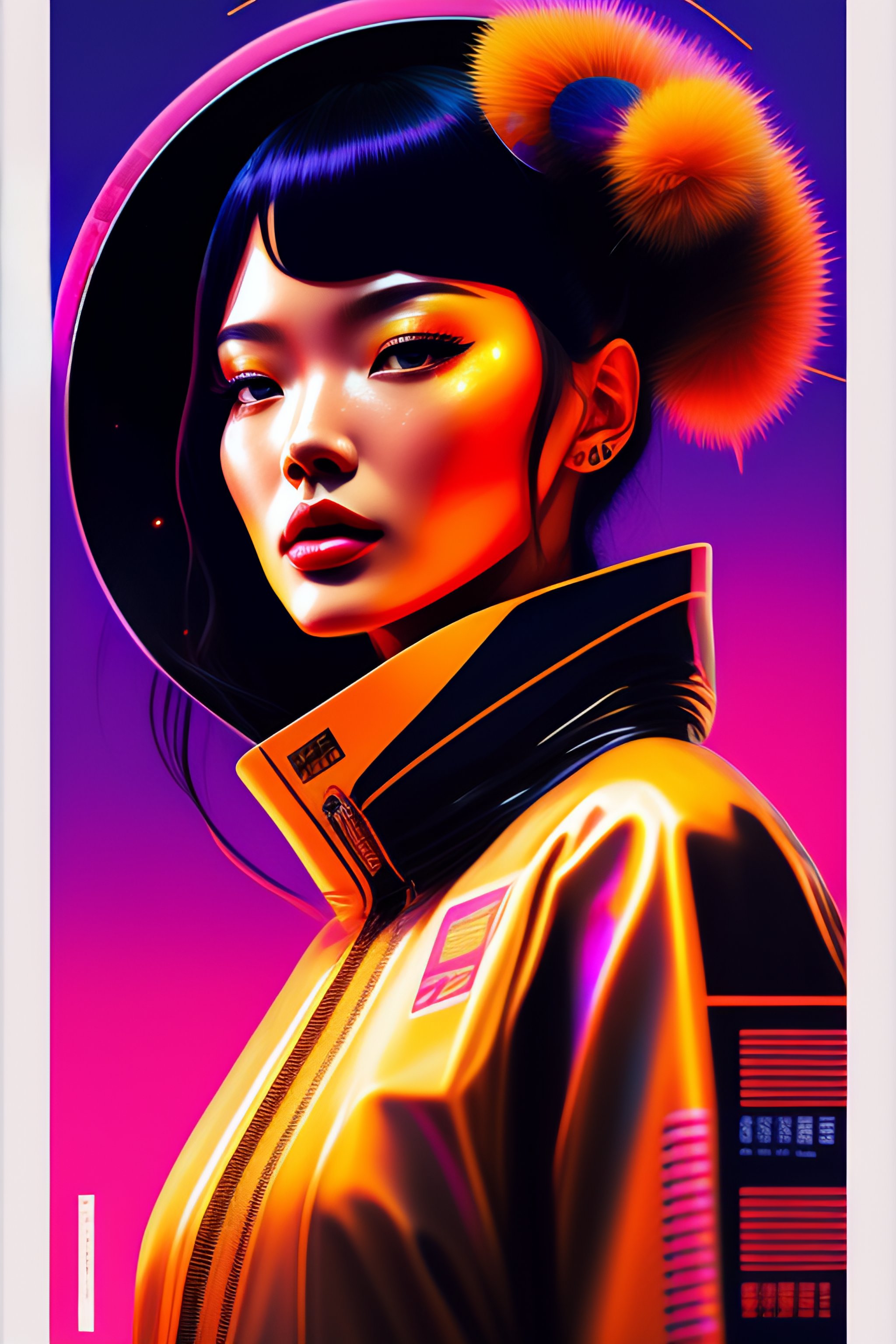 Lexica - Stylized portrait of beautiful jun amaki gravure model ...