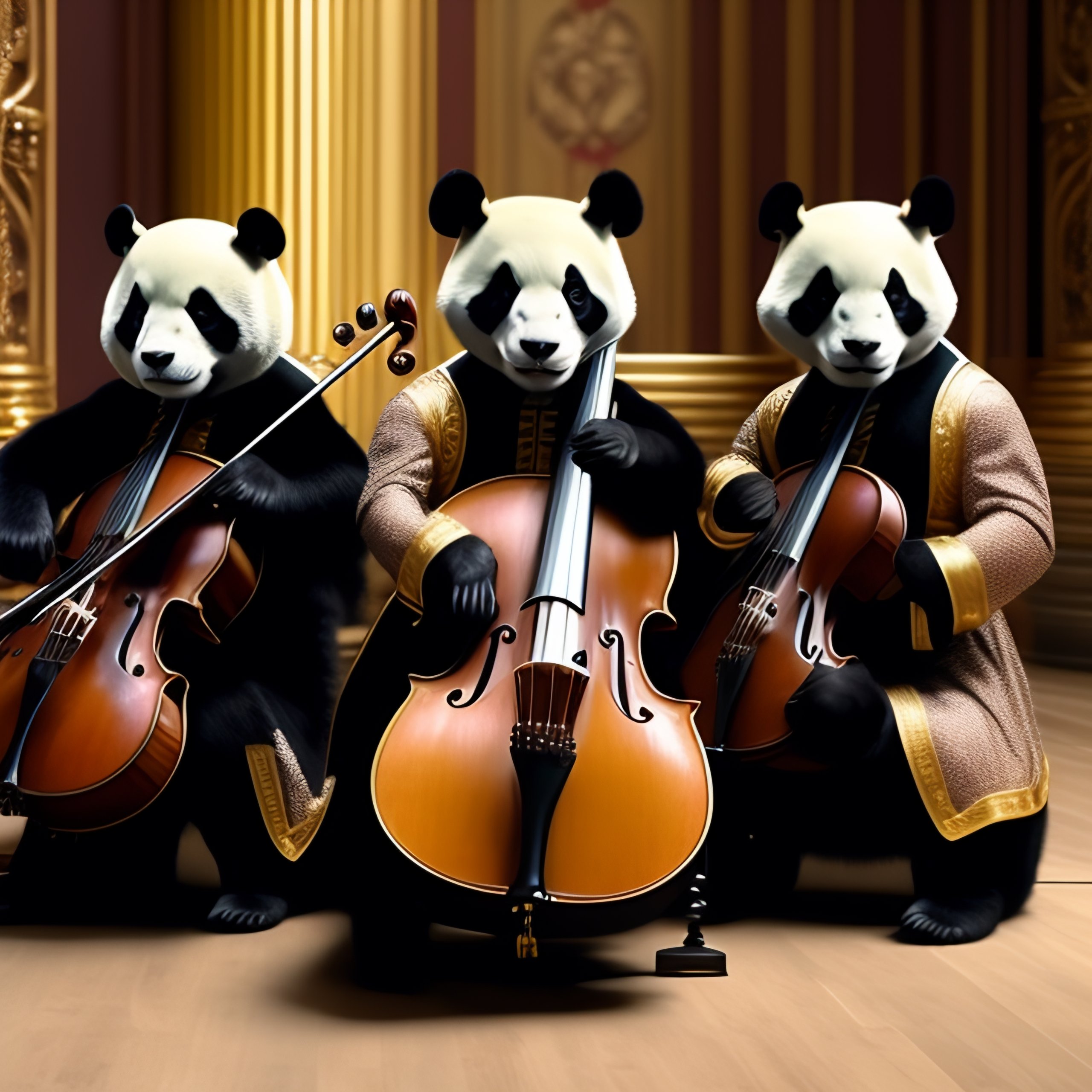Lexica - A trio of panda musicians, in a metaphysical space inspired by ...