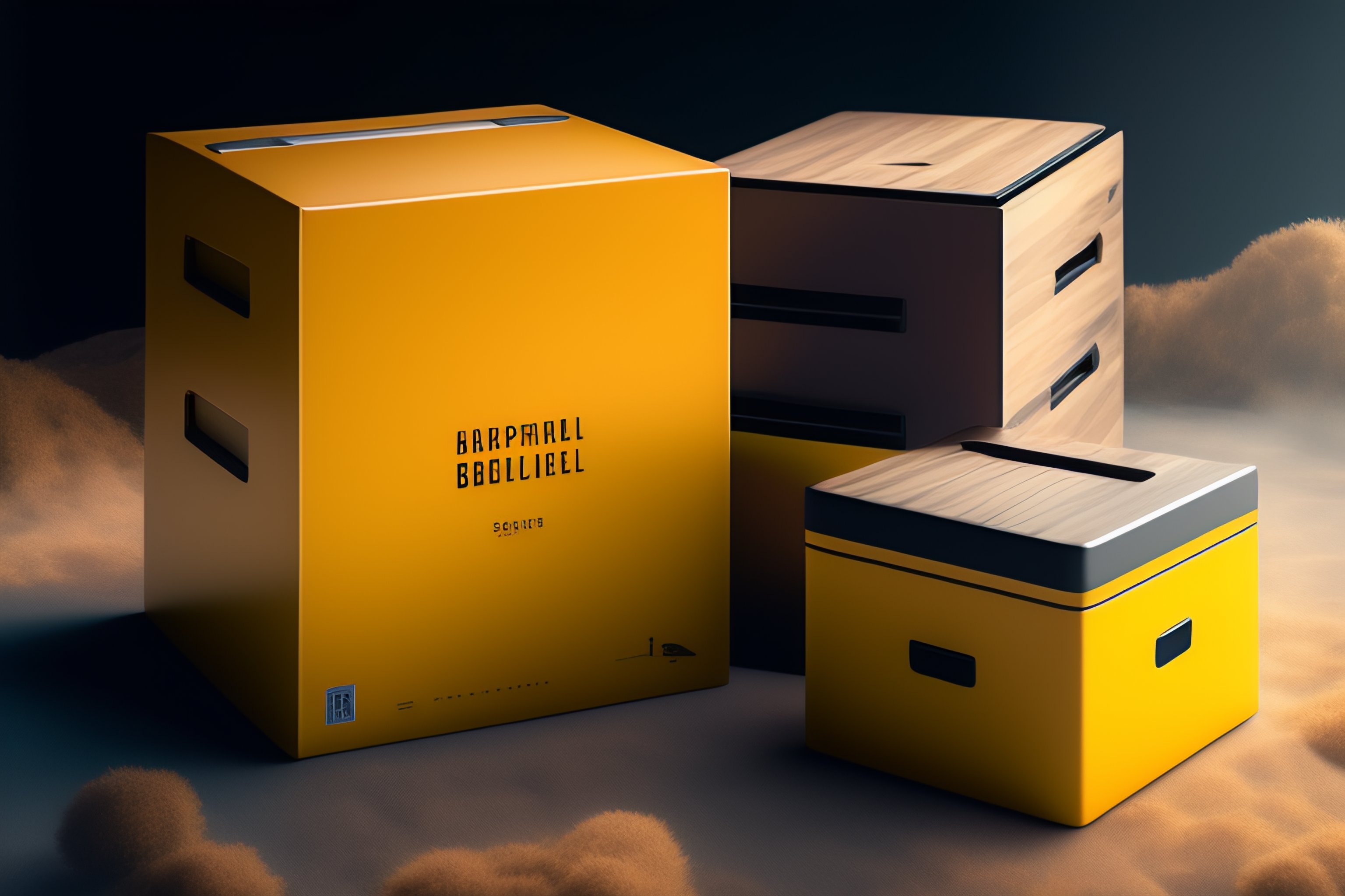 Lexica - Boxes in stock, perfect composition, hyperrealistic, super ...