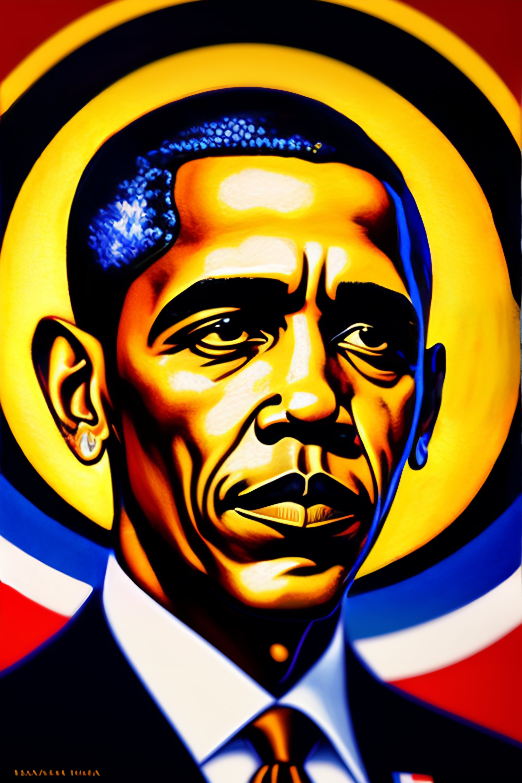 Lexica - A portrait of Barack Obama as black adam, sharp focus, soft ...