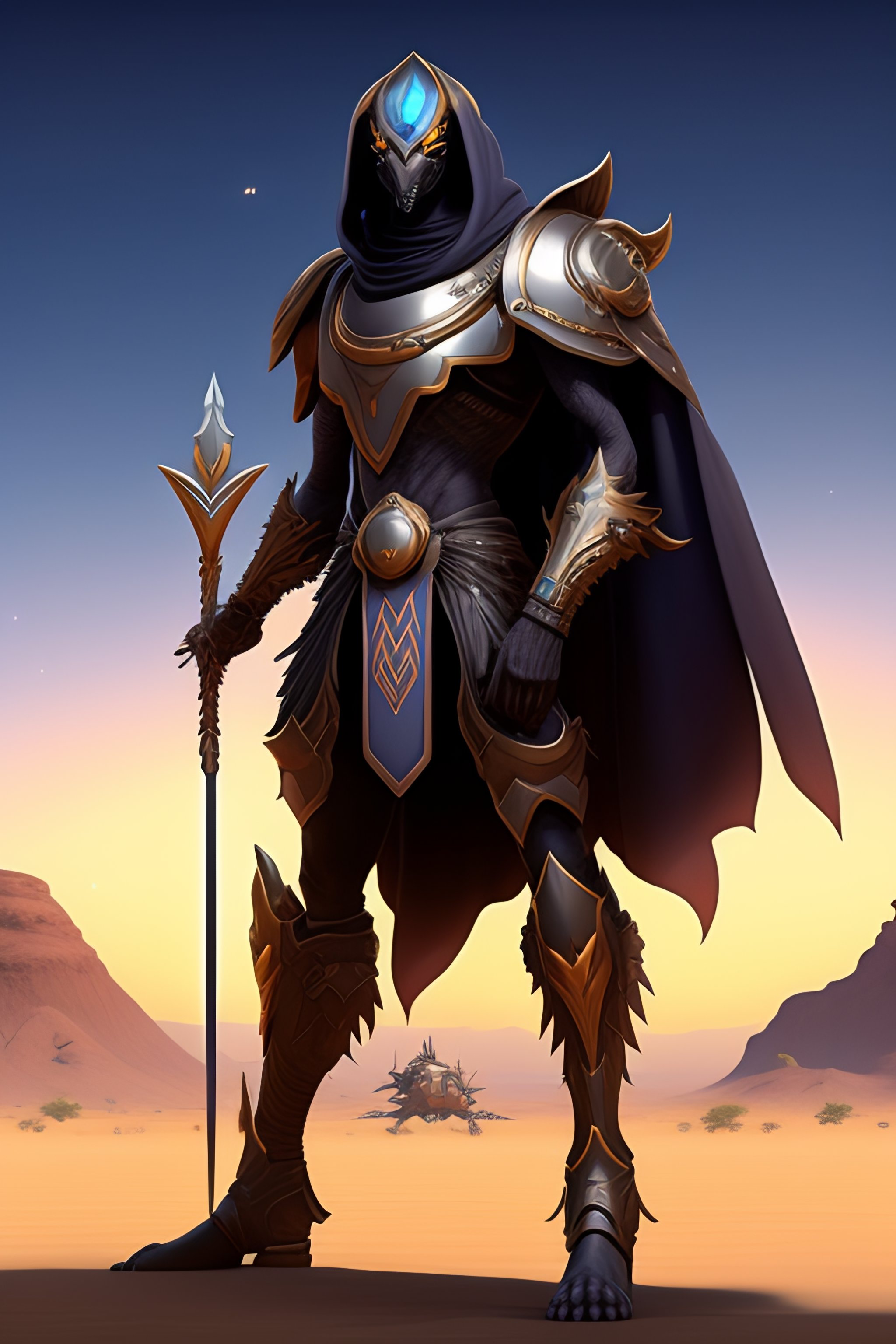 Lexica - A male insectoid with, gray skin, black eyes, and a smooth ...