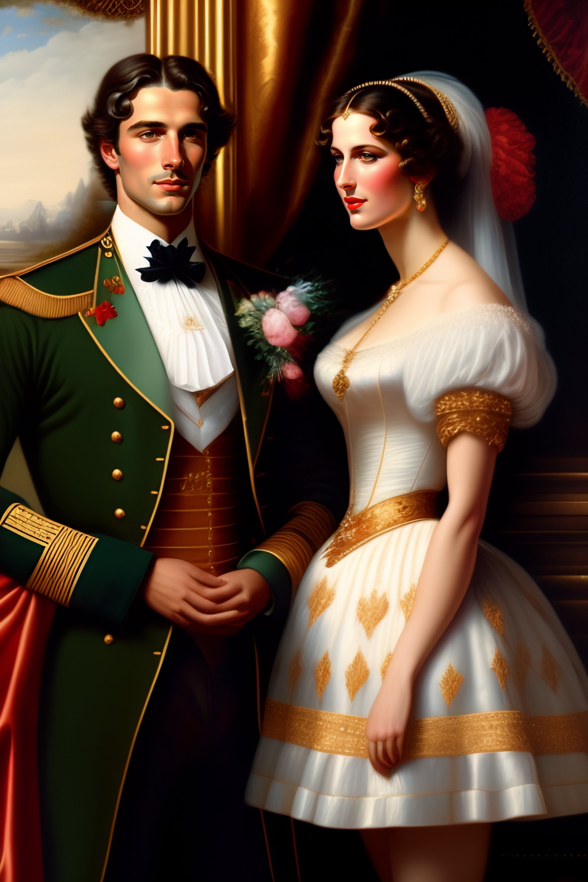 Lexica - The Three Lovers" - In this painting, three people stand ...