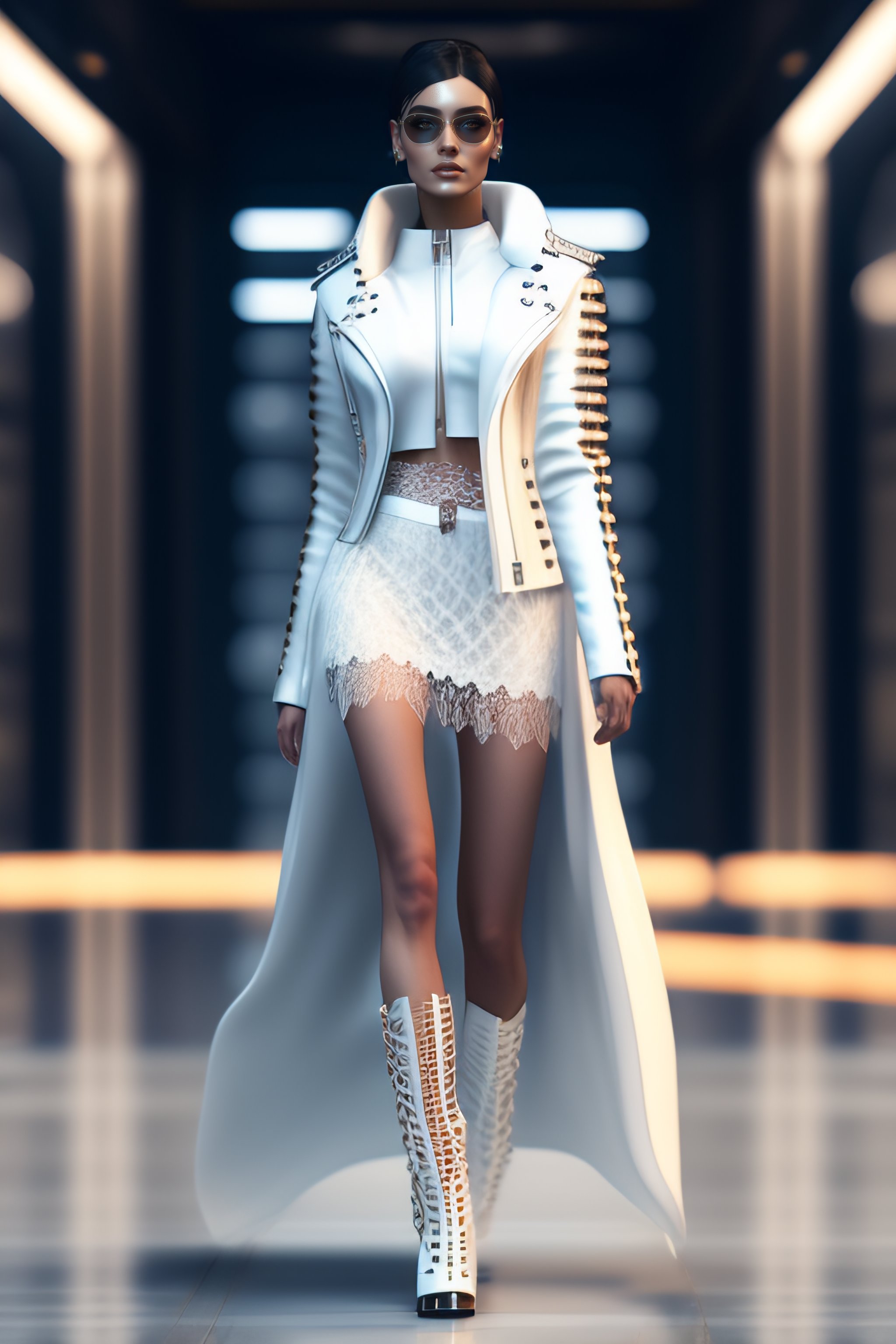 Lexica - Minimal fashion style clothes with short hair latina girl ...