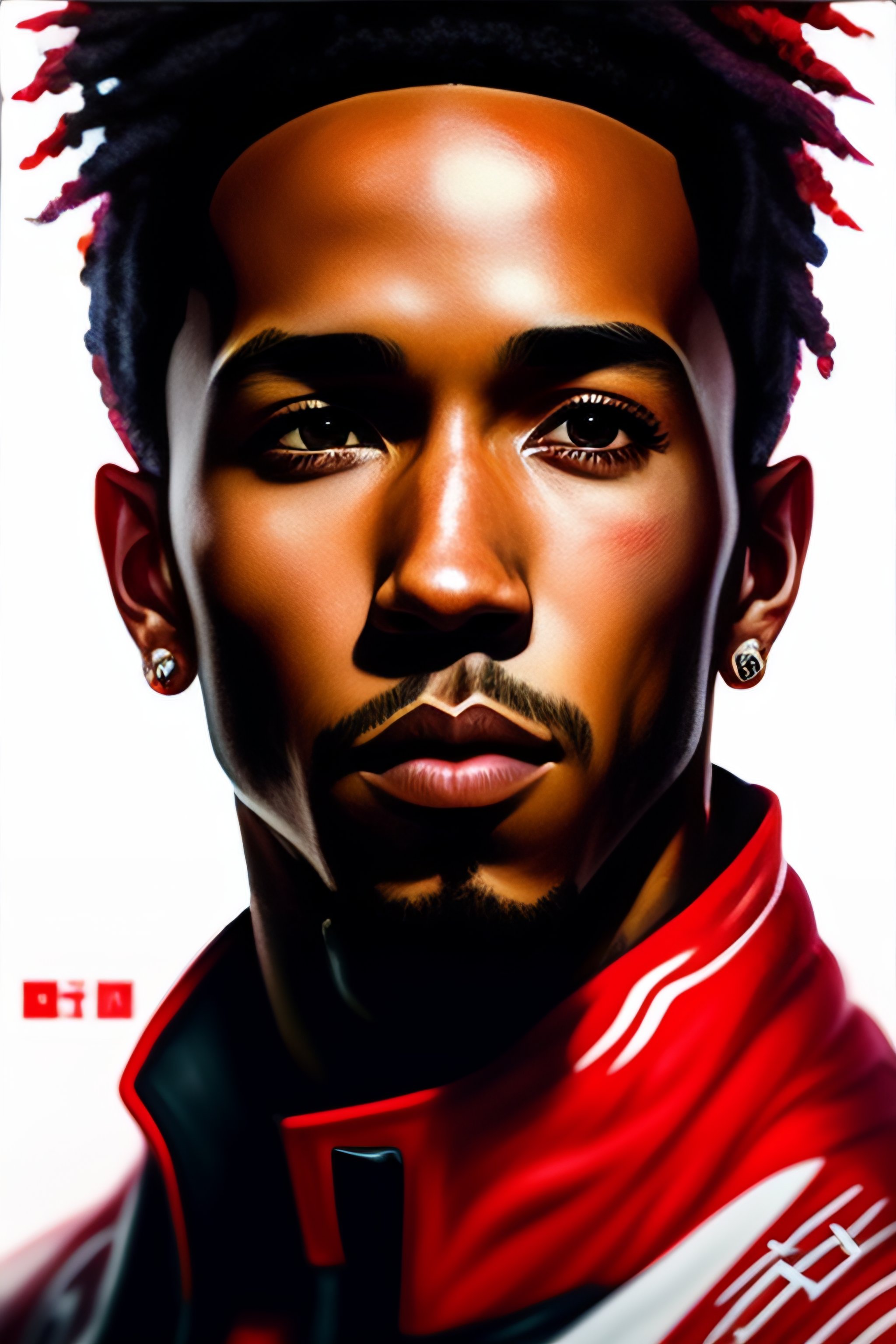 Lexica - Highly detailed portrait of Lewis Hamilton, by Dustin Nguyen ...
