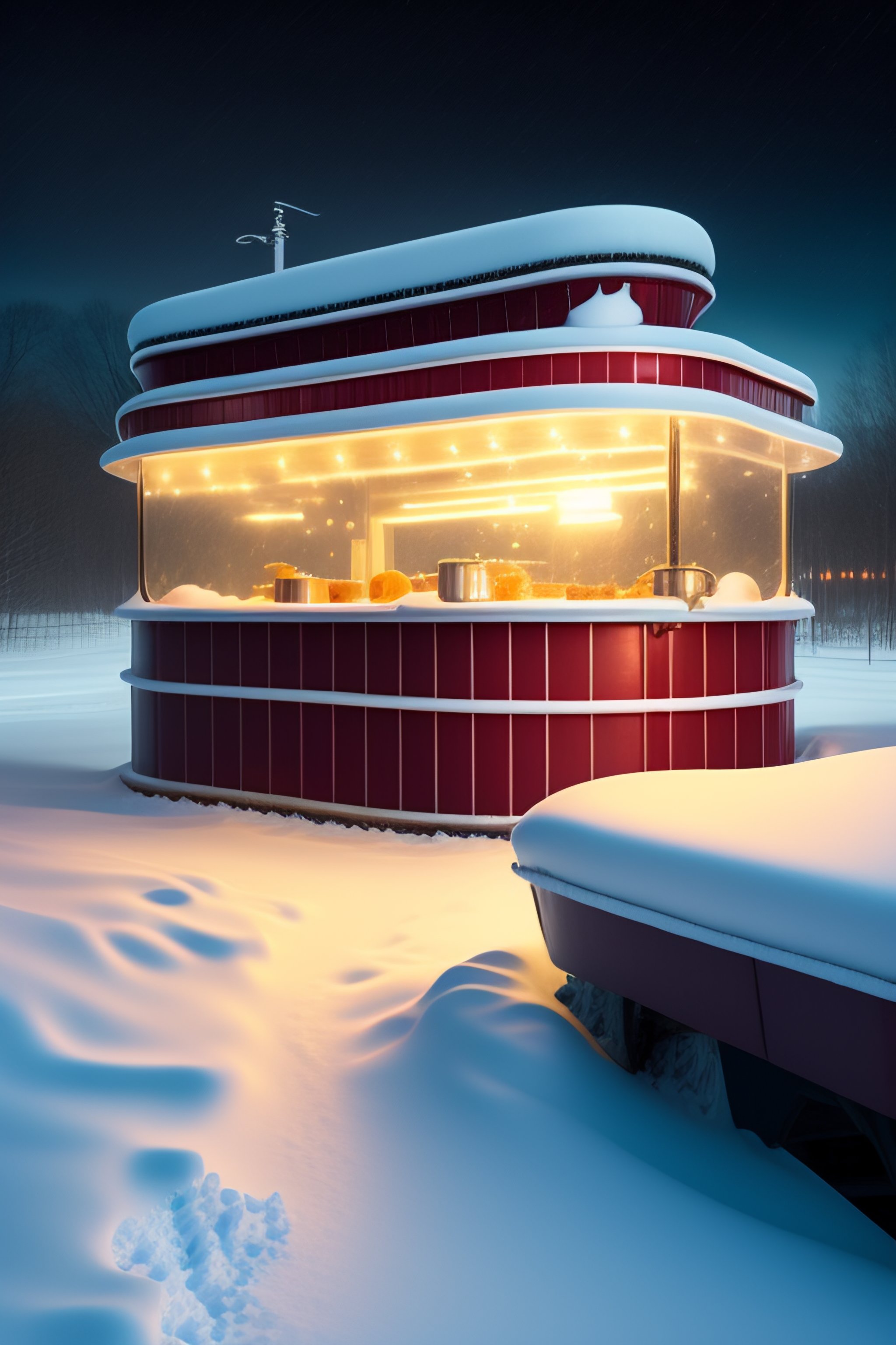 Lexica - Diner in the snow