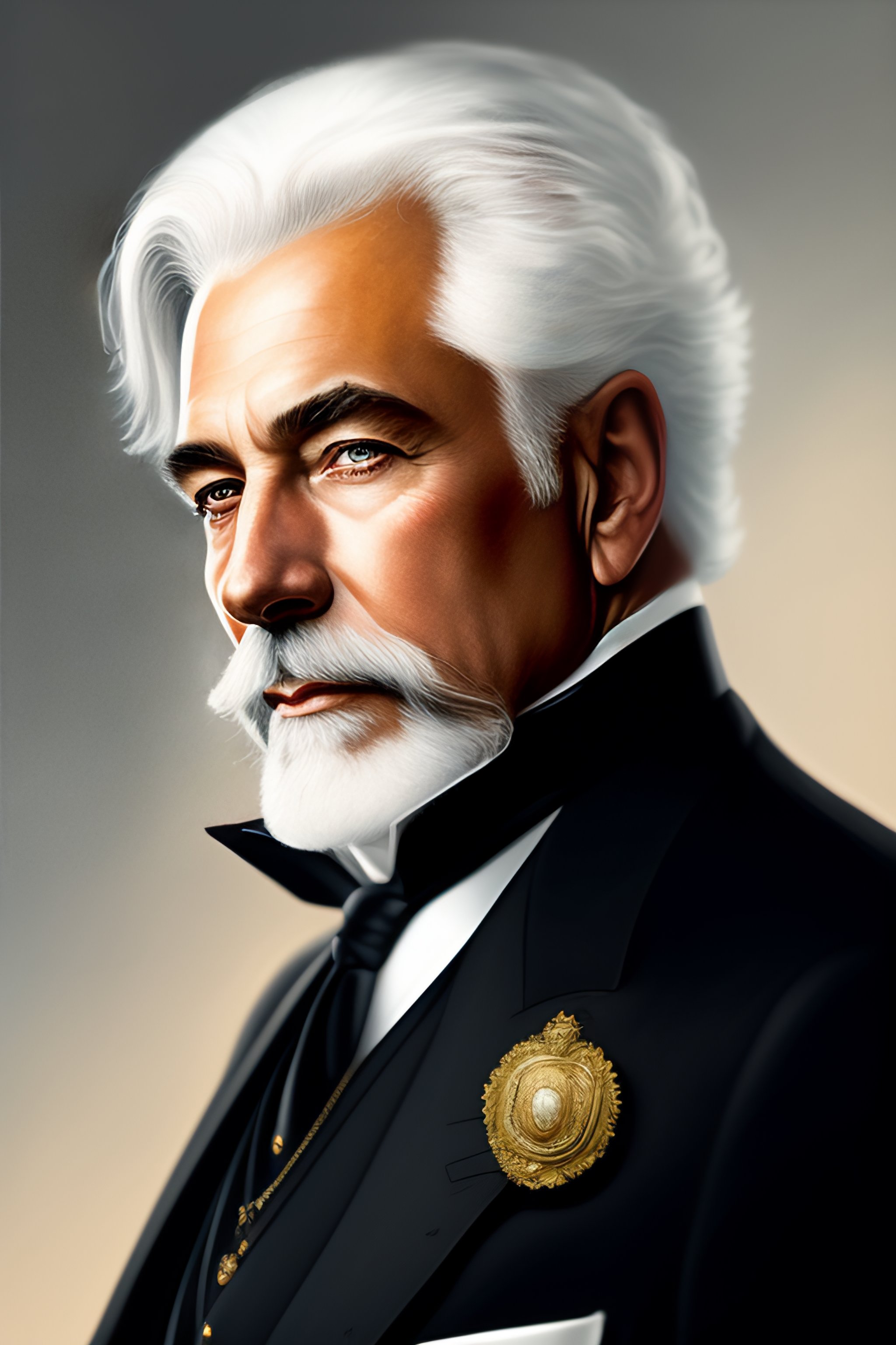 Lexica - British 65 years old man from american 1890s, white hair and ...