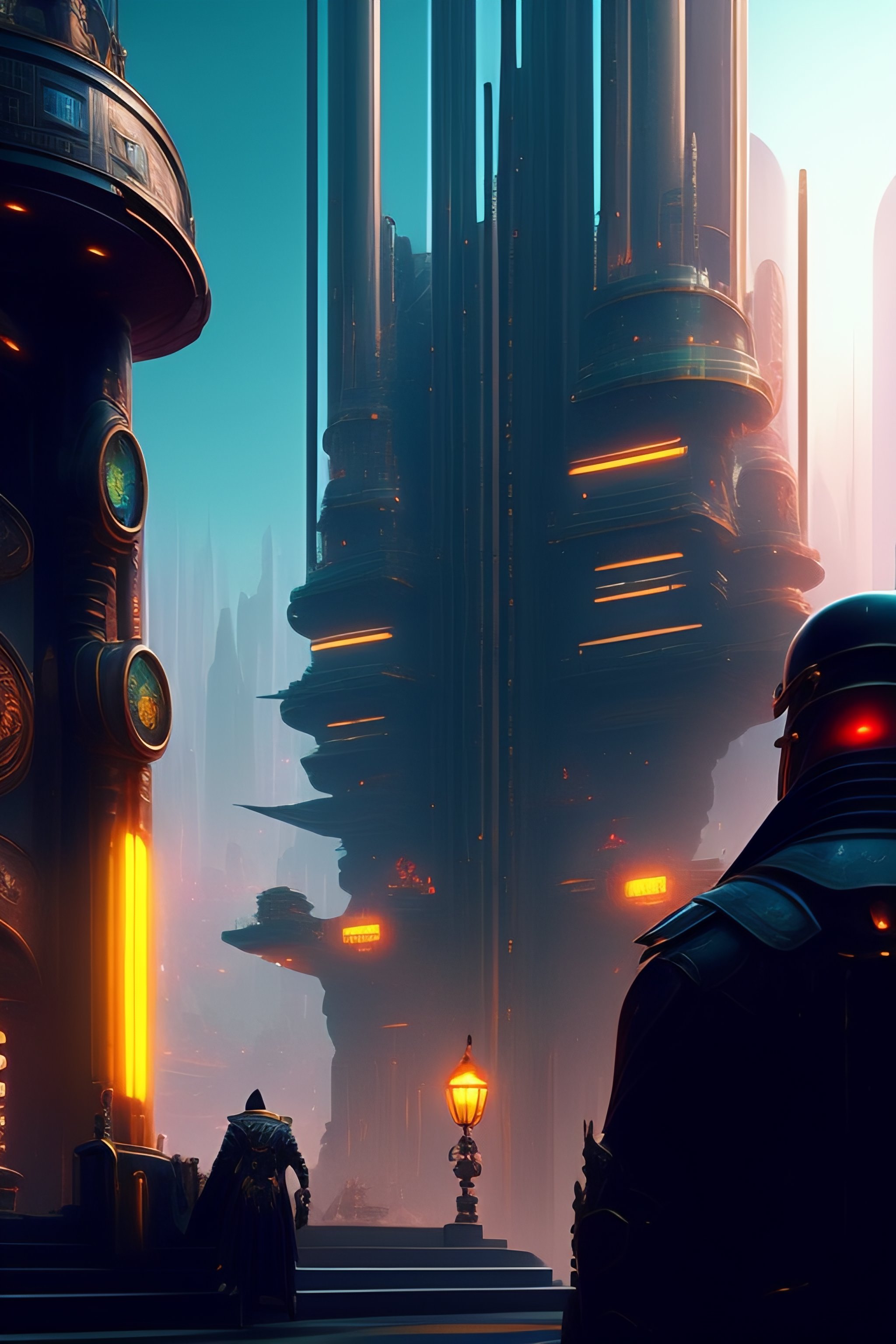 Lexica - Cyberpunk/steampunk style city