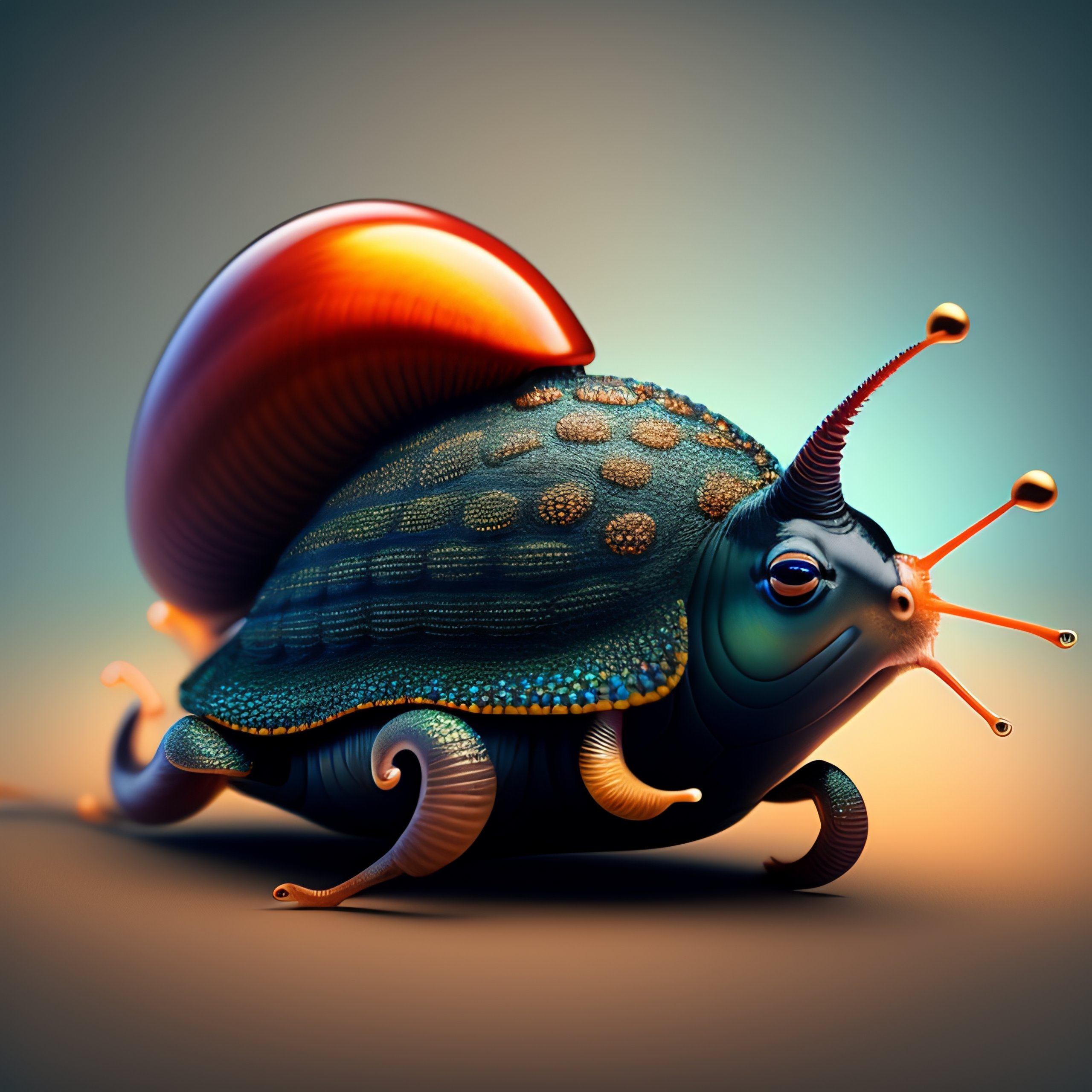 Lexica - A snail wearing a hat, hyper detailed, ultra-sharp, octane ...