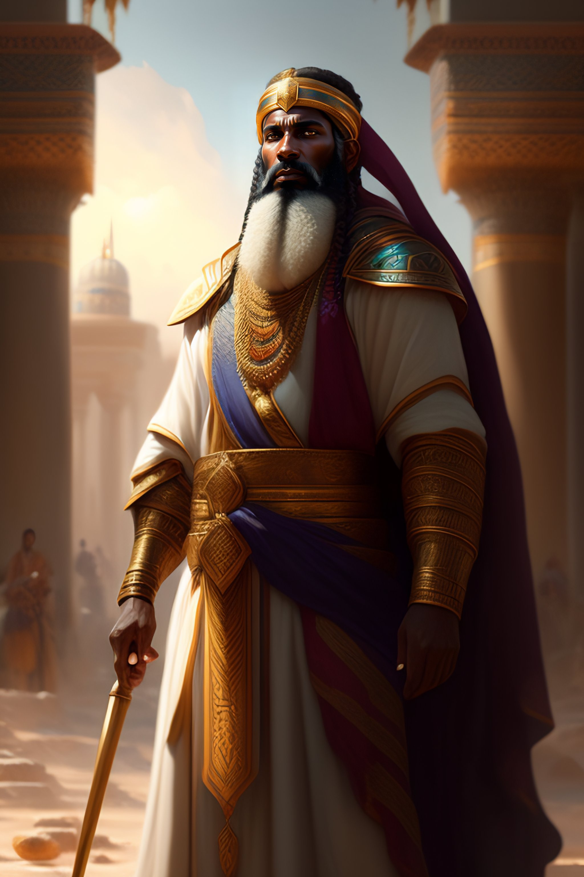 Lexica - Portrait of biblical Joseph of Egypt, intricate, highly ...