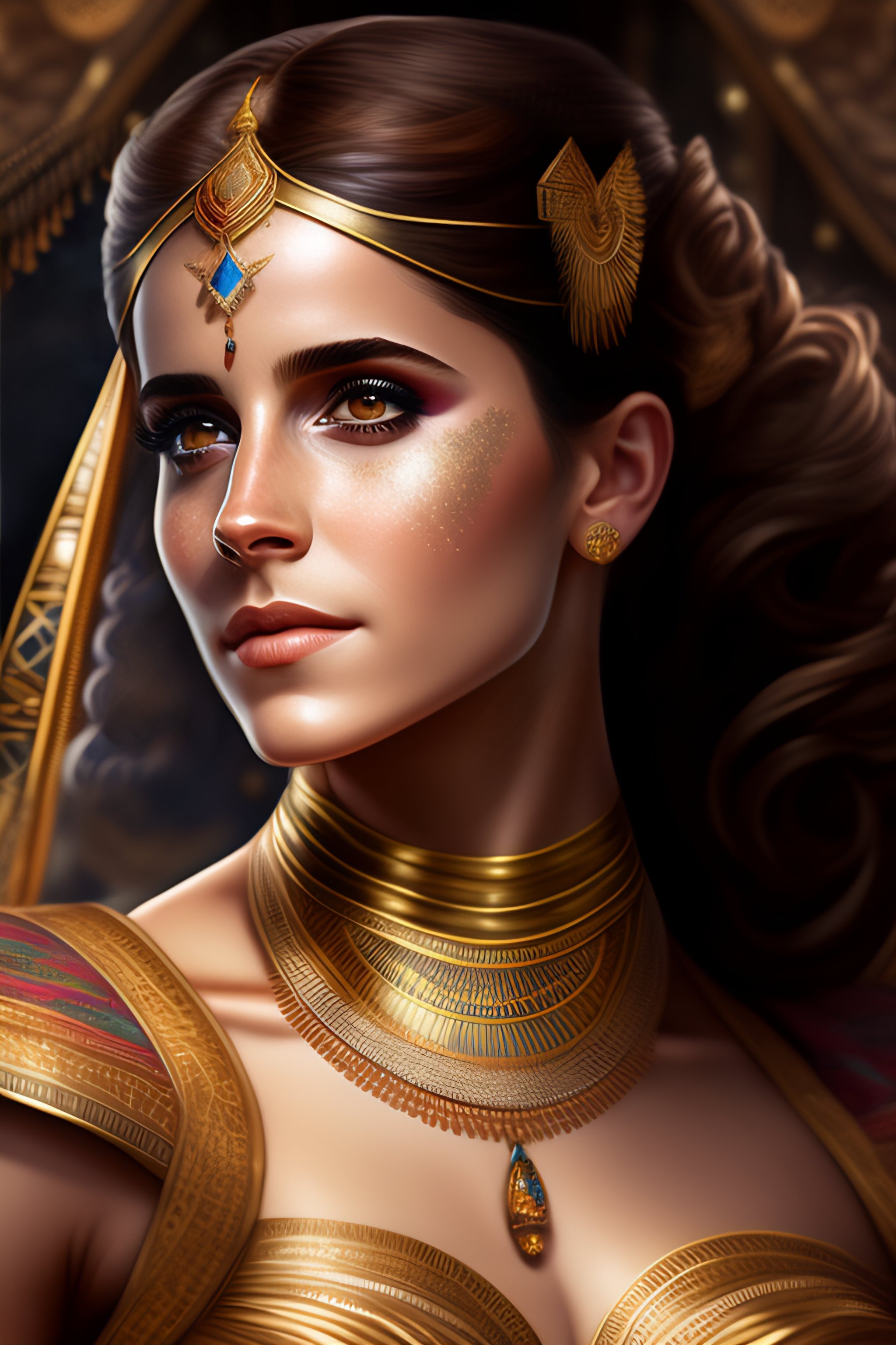 Lexica - Emma Watson as an extremely beautiful Egyptian Goddess ...