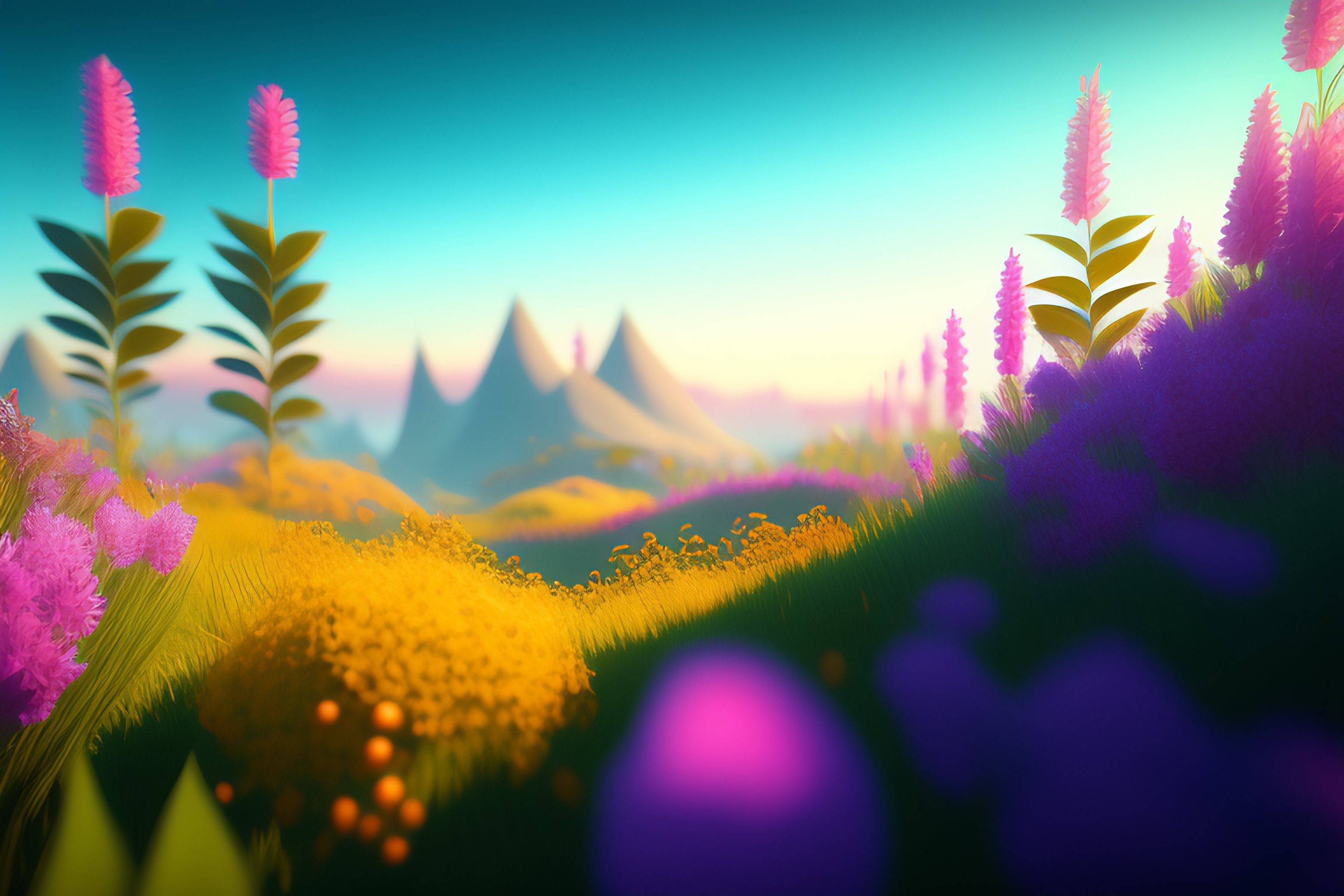 Lexica - First person perspective digital illustration of a whimsical ...