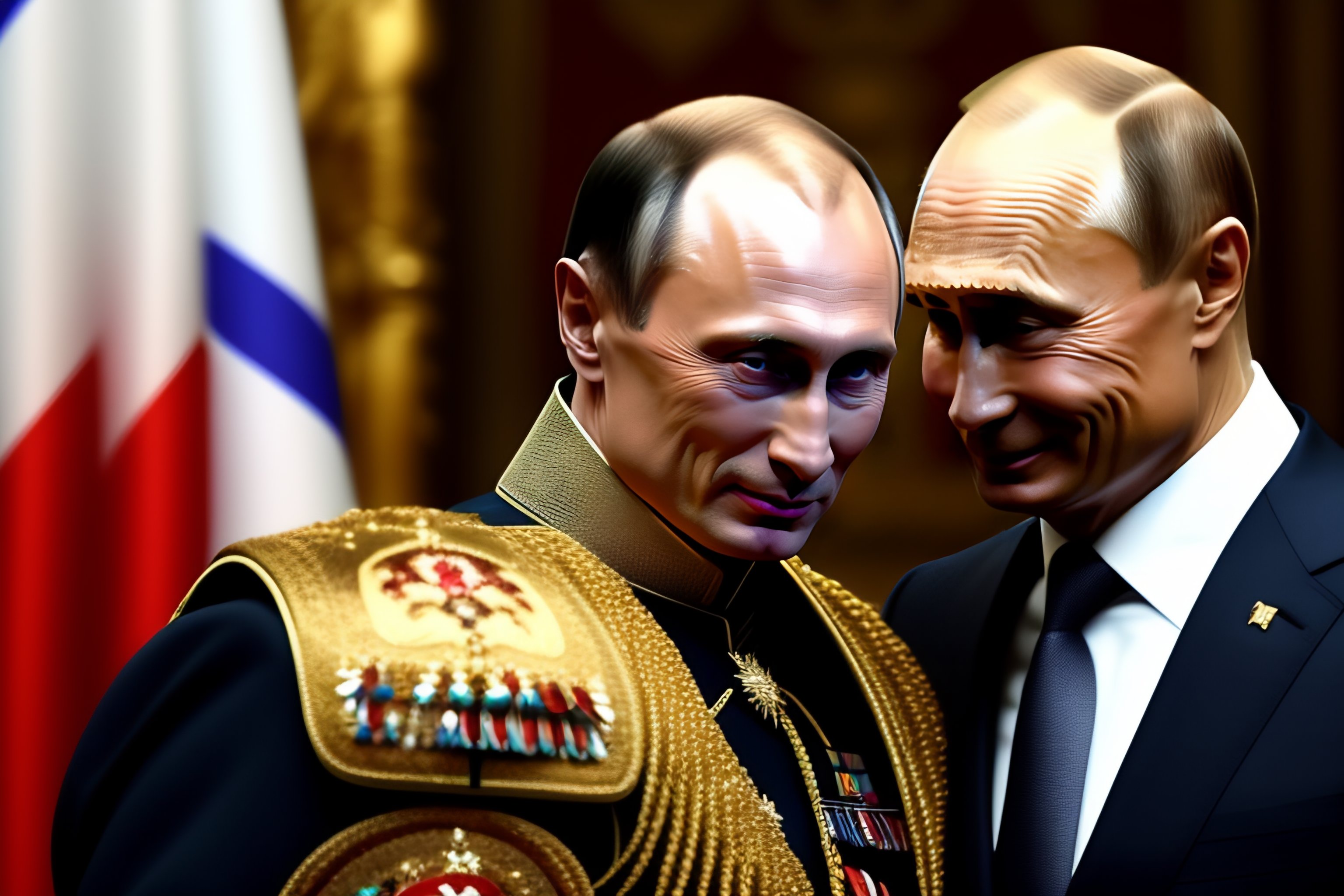Lexica - Vladimir putin and vladimir putin hugging, looking at the ...
