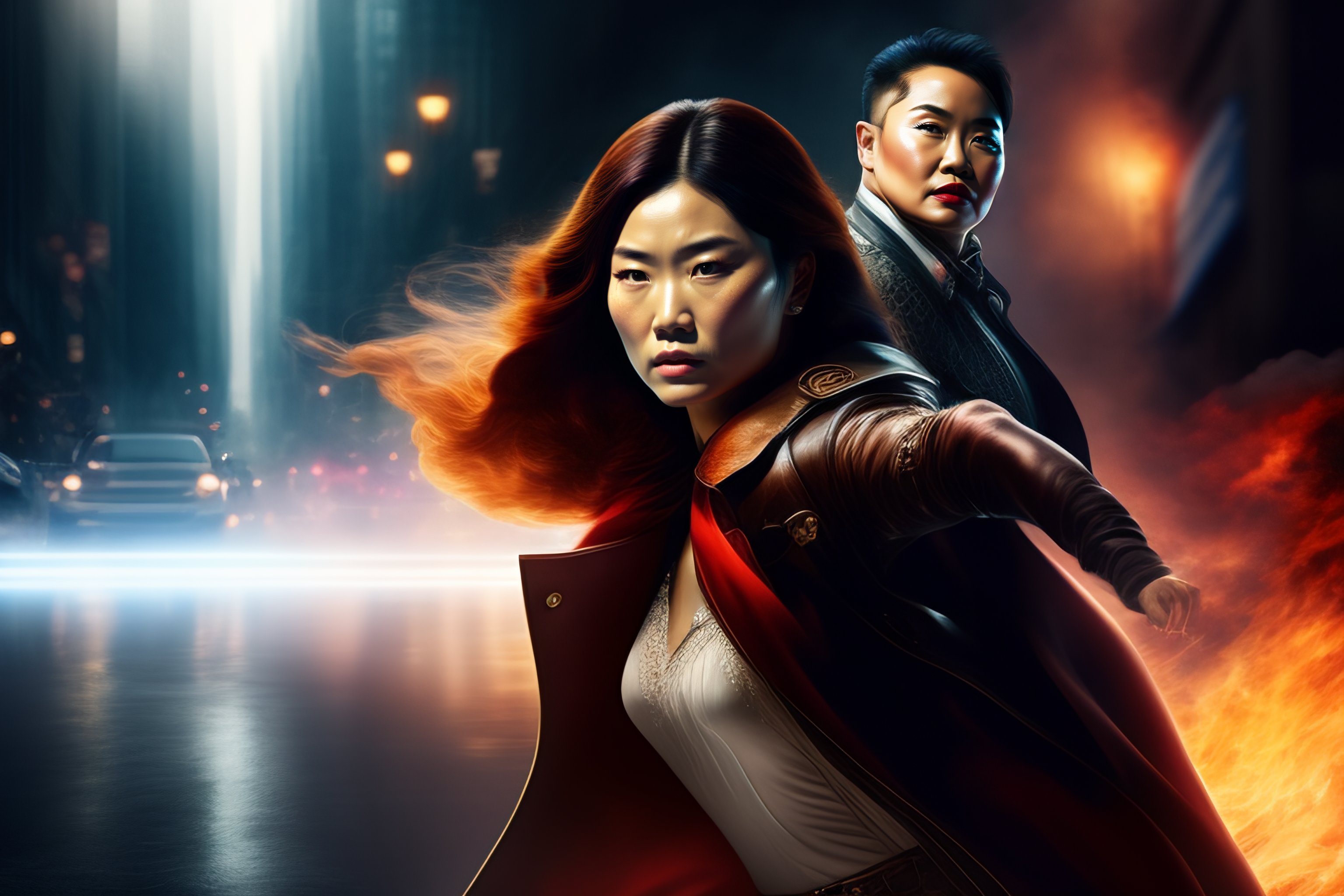 Lexica - A gatekeeper who blocks a woman trying to escape. apocalypse ...