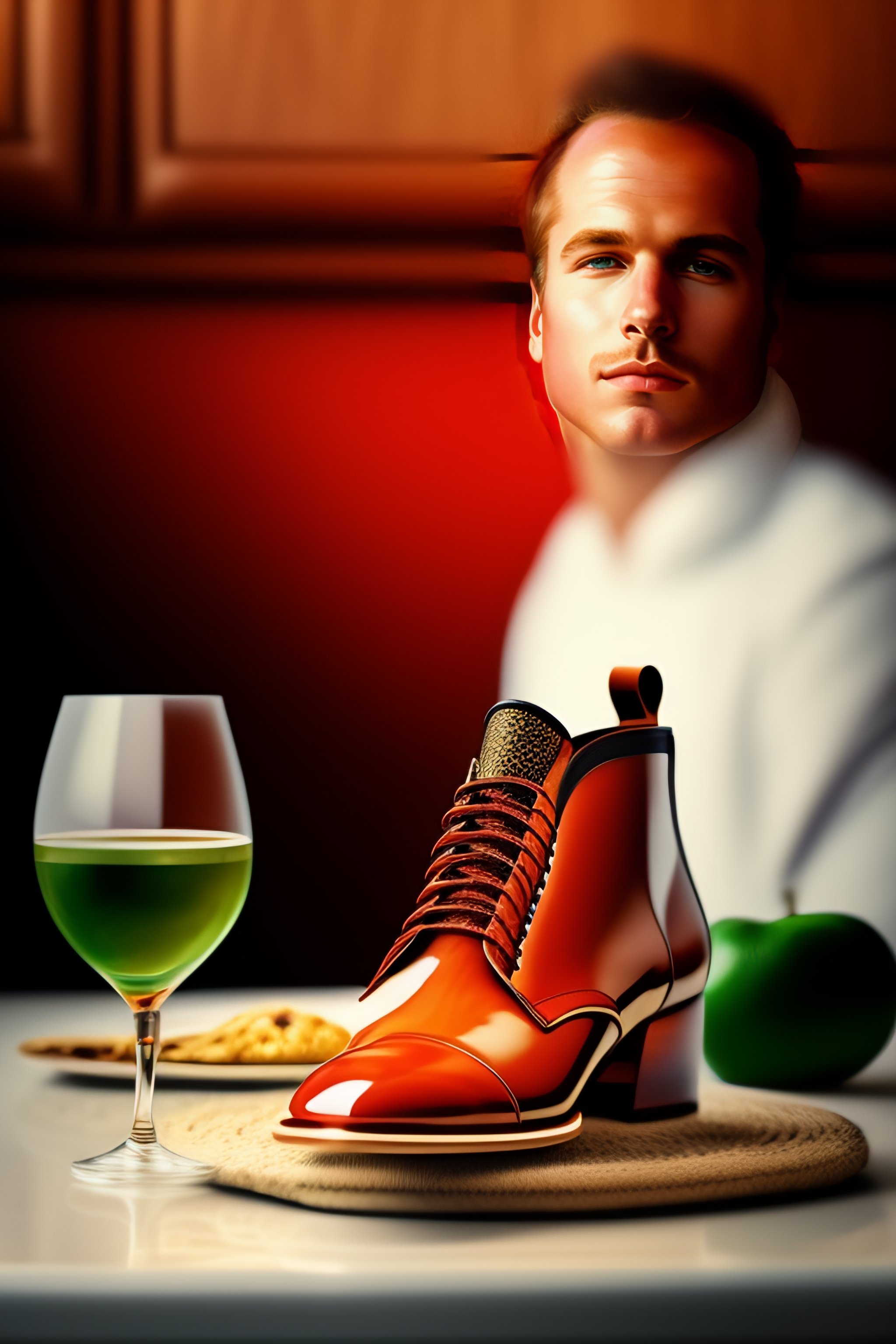 Lexica - Shoes eating dinner