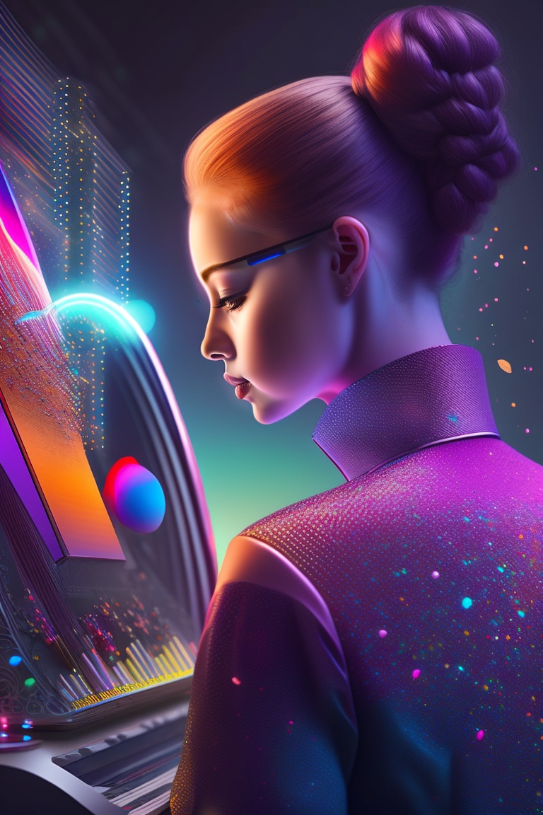 Lexica - Depict the intersection of programming code and artistic ...