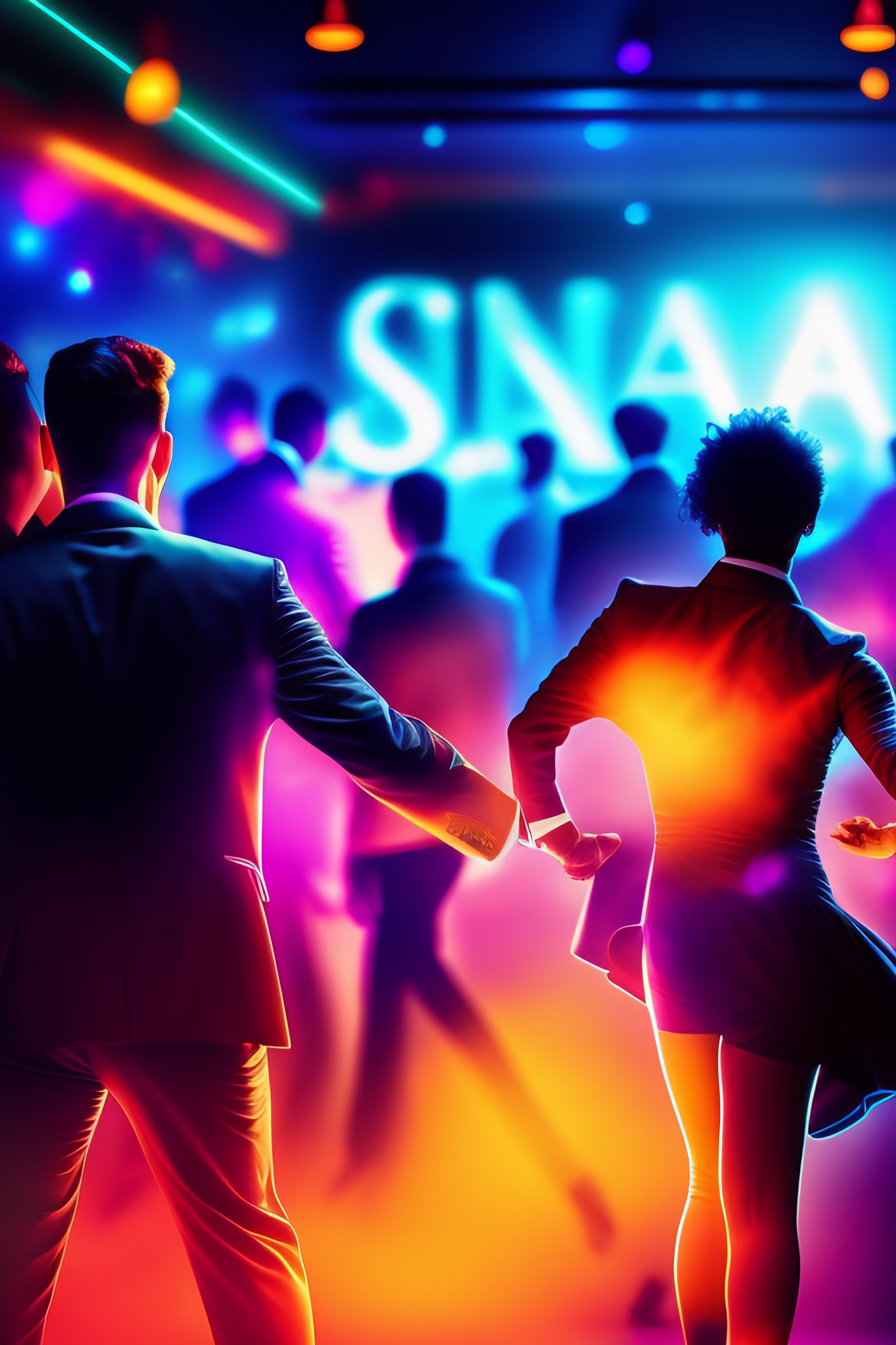 Lexica - Dance party at a bitcoin night club