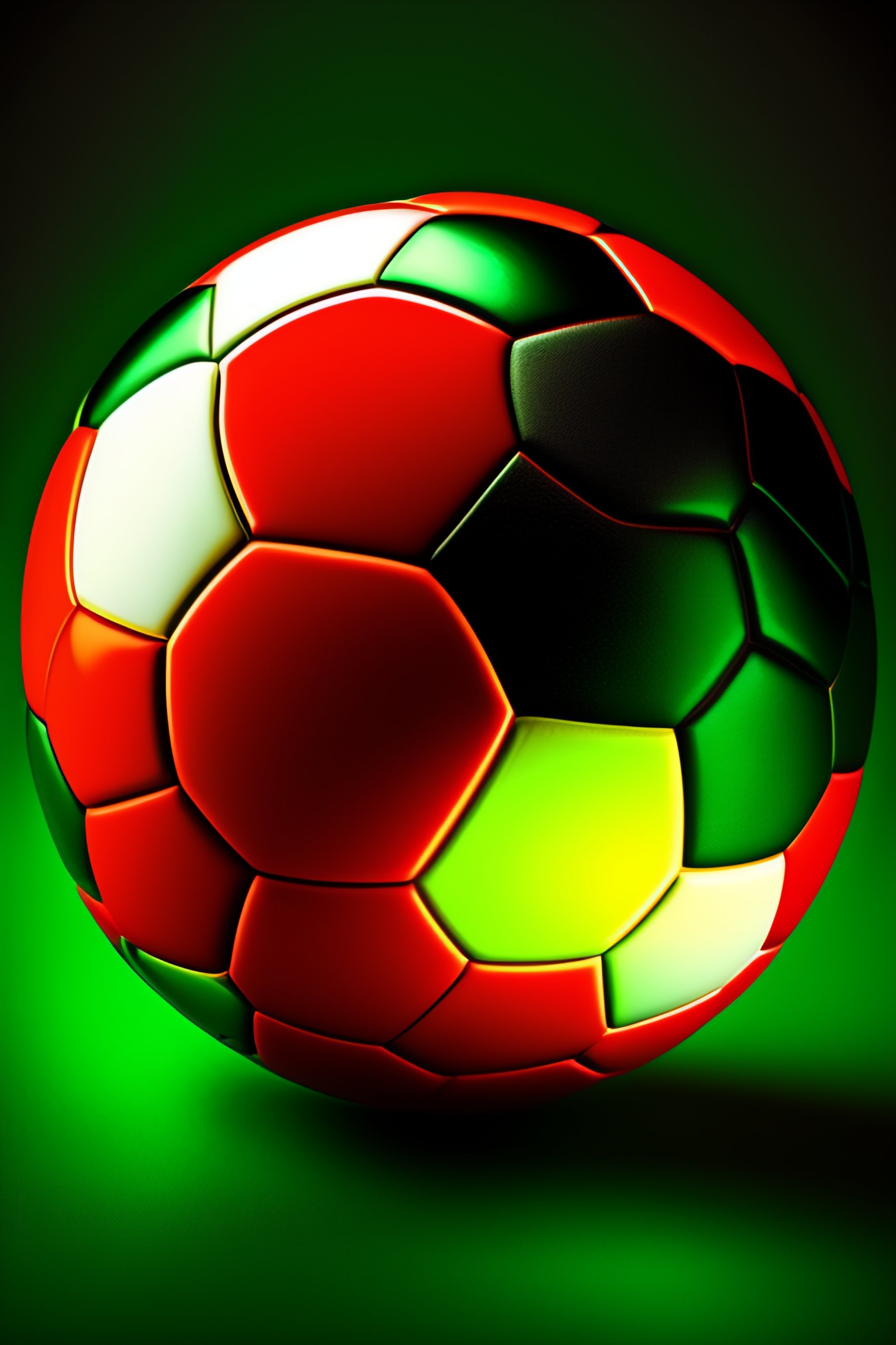 Green Soccer Ball Background