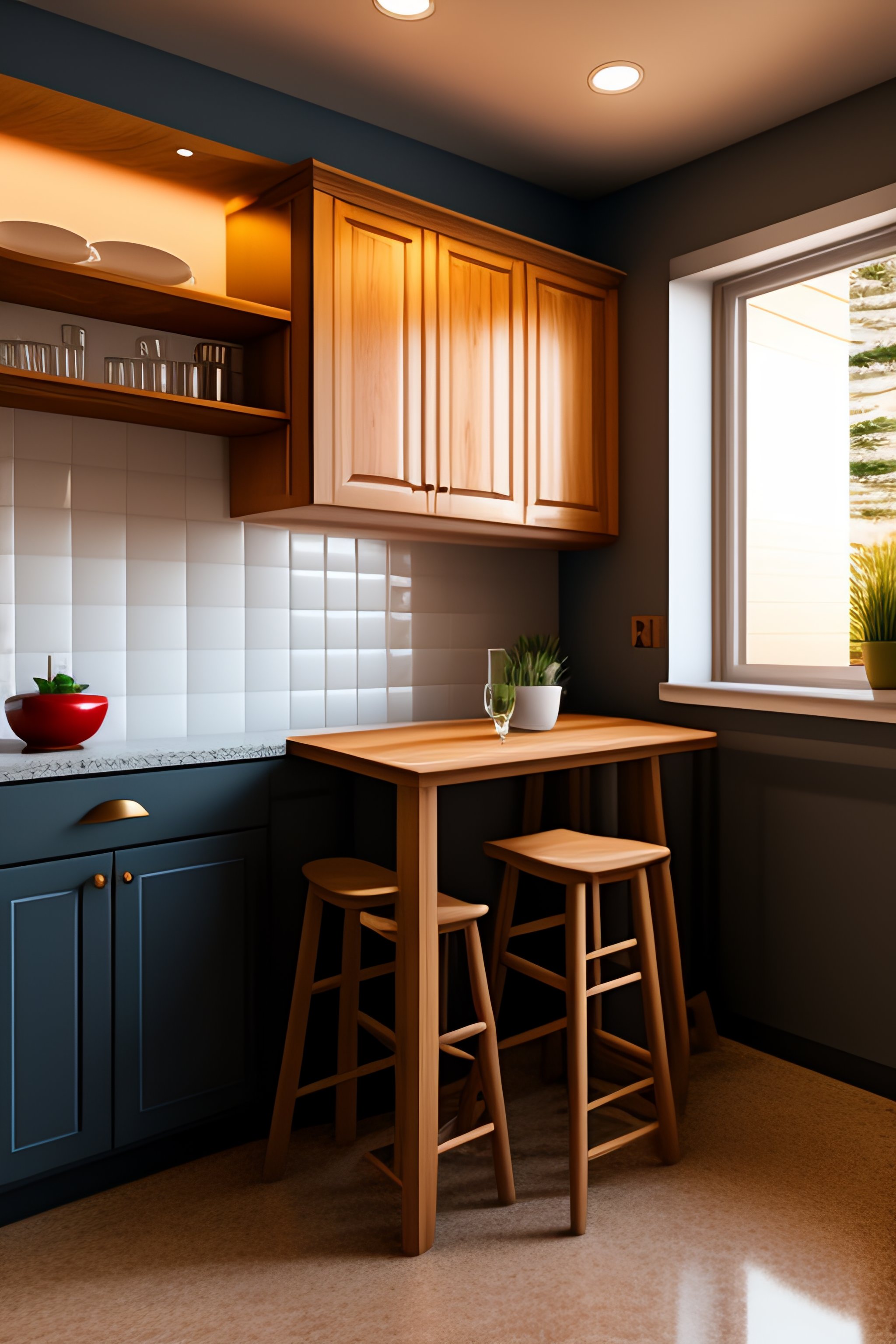 Lexica - Kitchen nook, 4k image