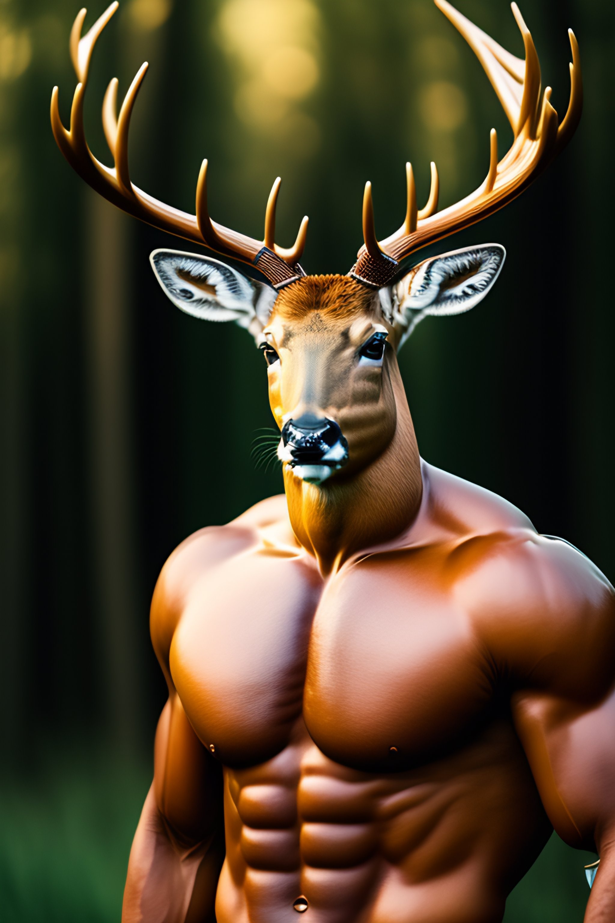 Lexica - Body man deer head