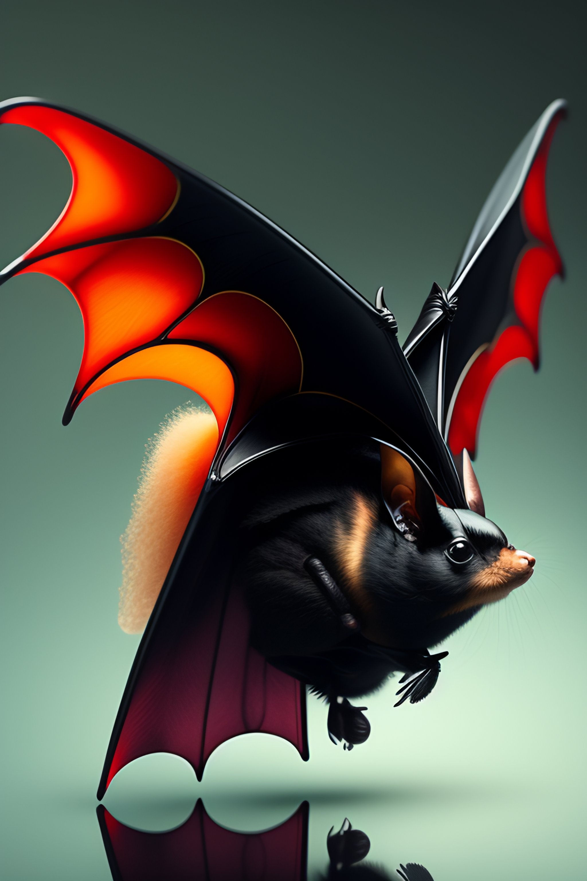 Lexica - A bat with long hair