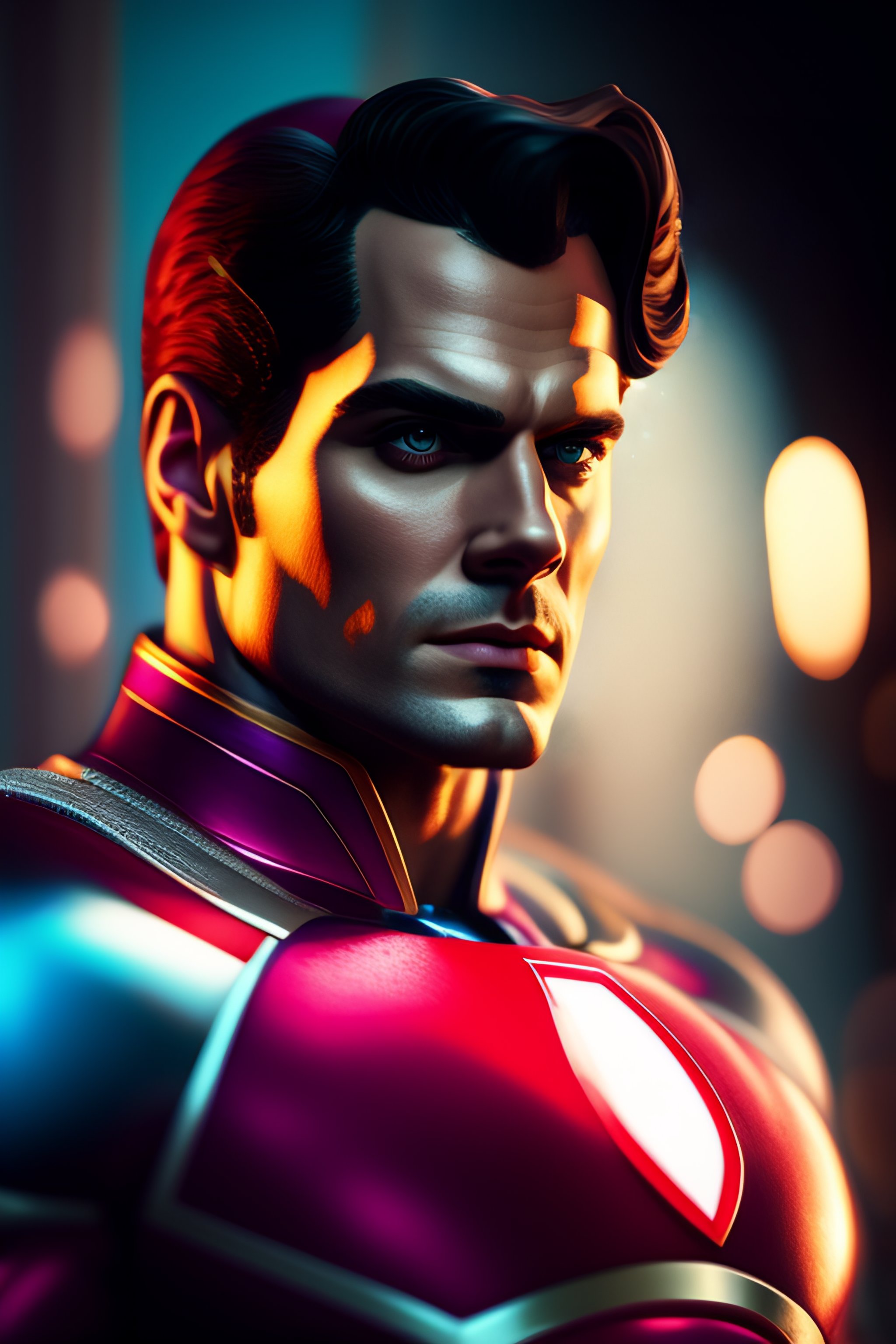 Lexica - Henry Cavill as handsome muscular hero Captain Britain ...