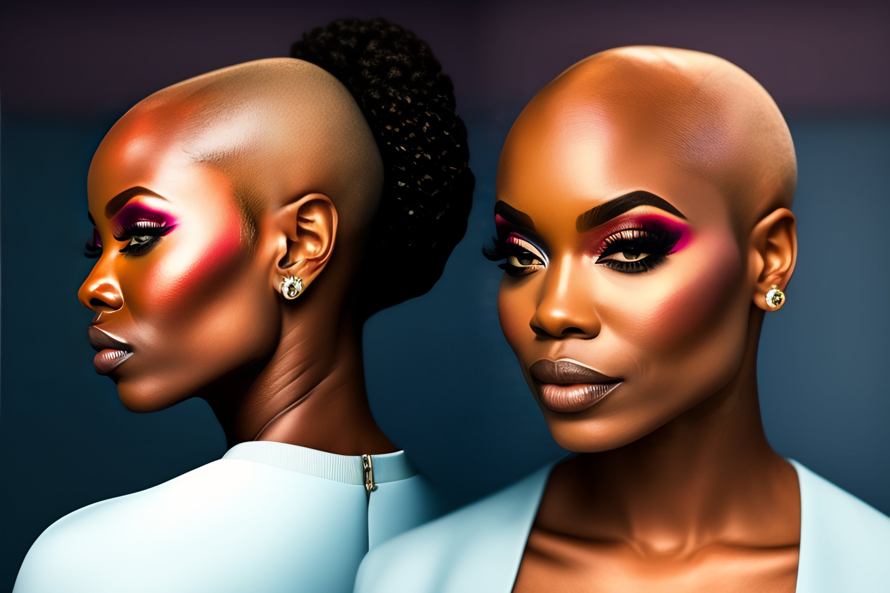 Lexica - Bald headed woman