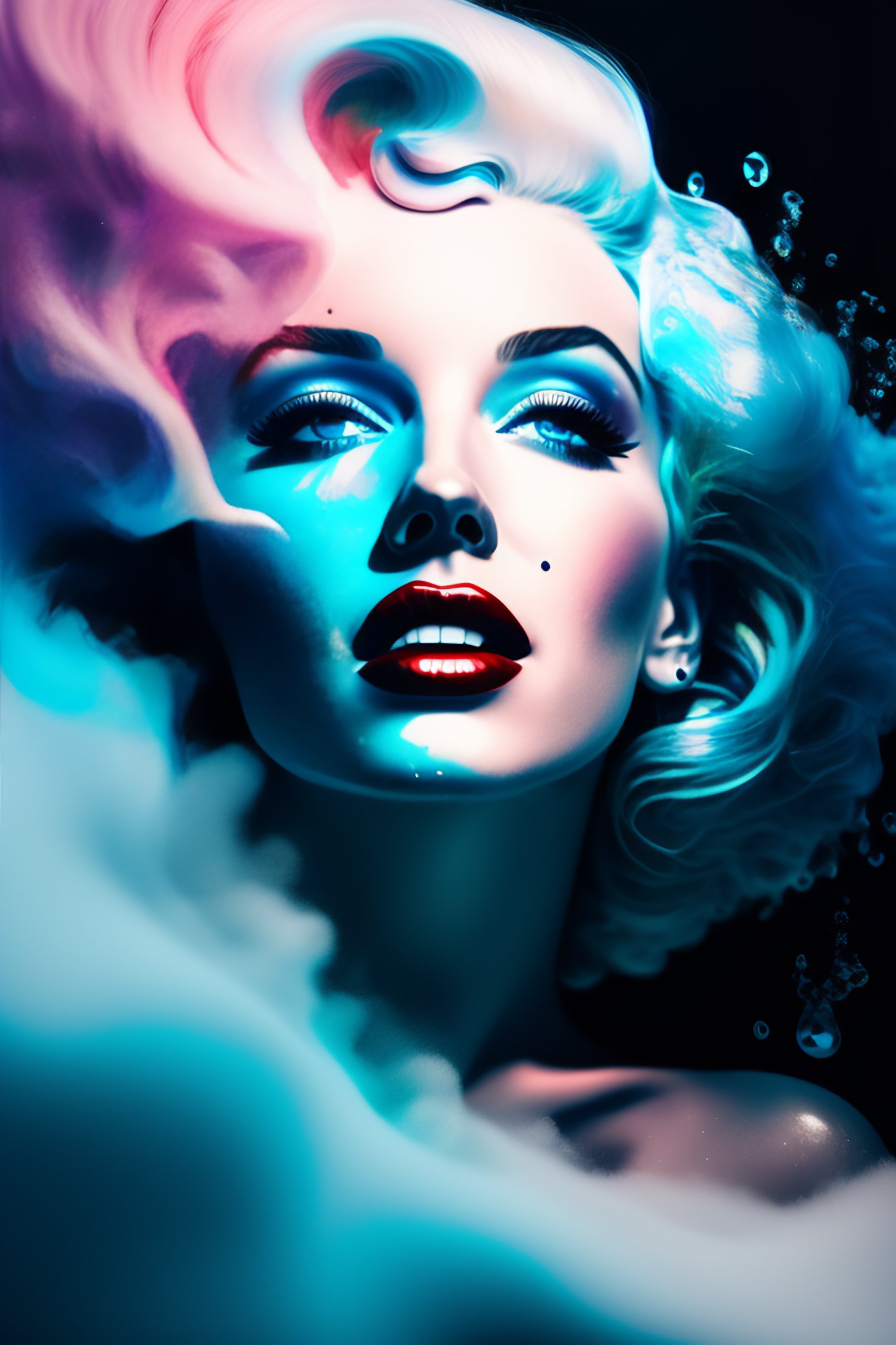 Lexica - Marilyn monroe crying,Alberto seveso art, dancing sillhouette ...