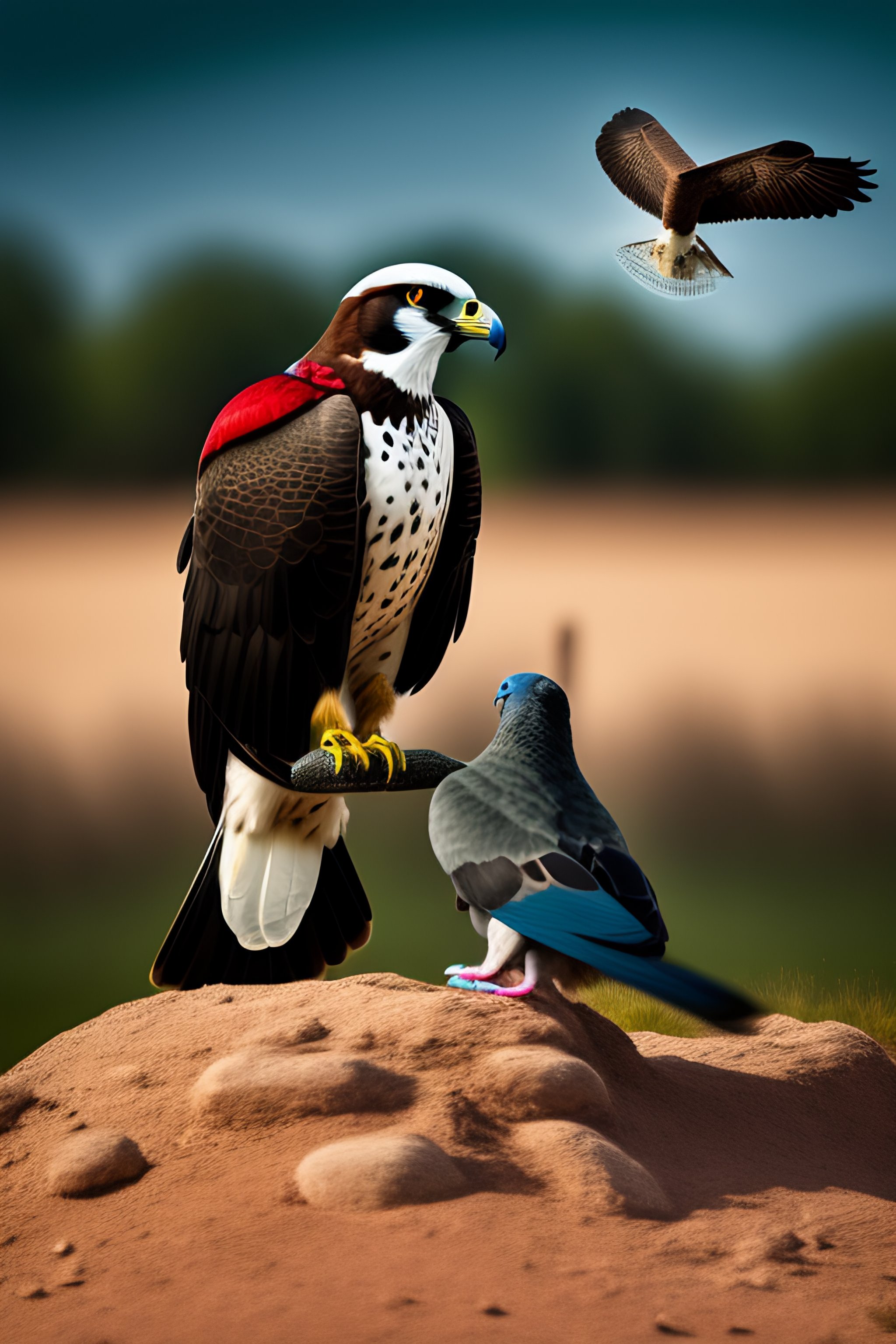 Lexica - Watching a falcon chase my pigeons