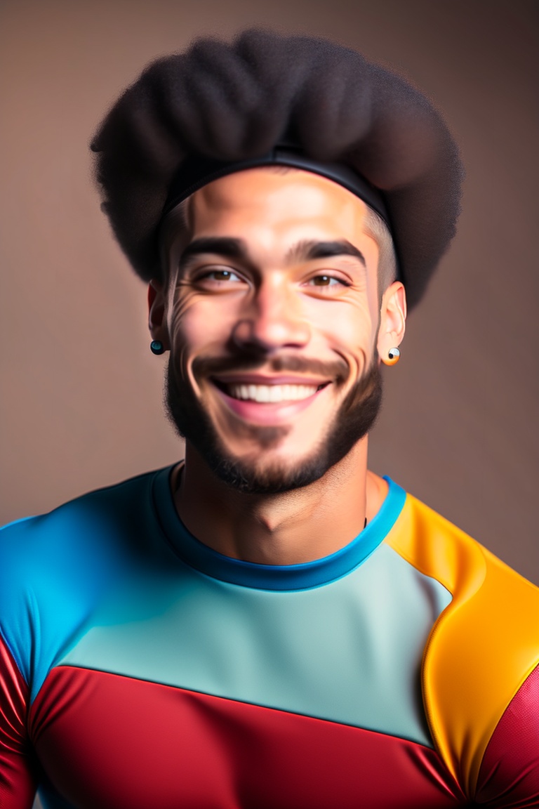 Lexica - A portrait of a tech YouTuber, setting on his studio in a ...