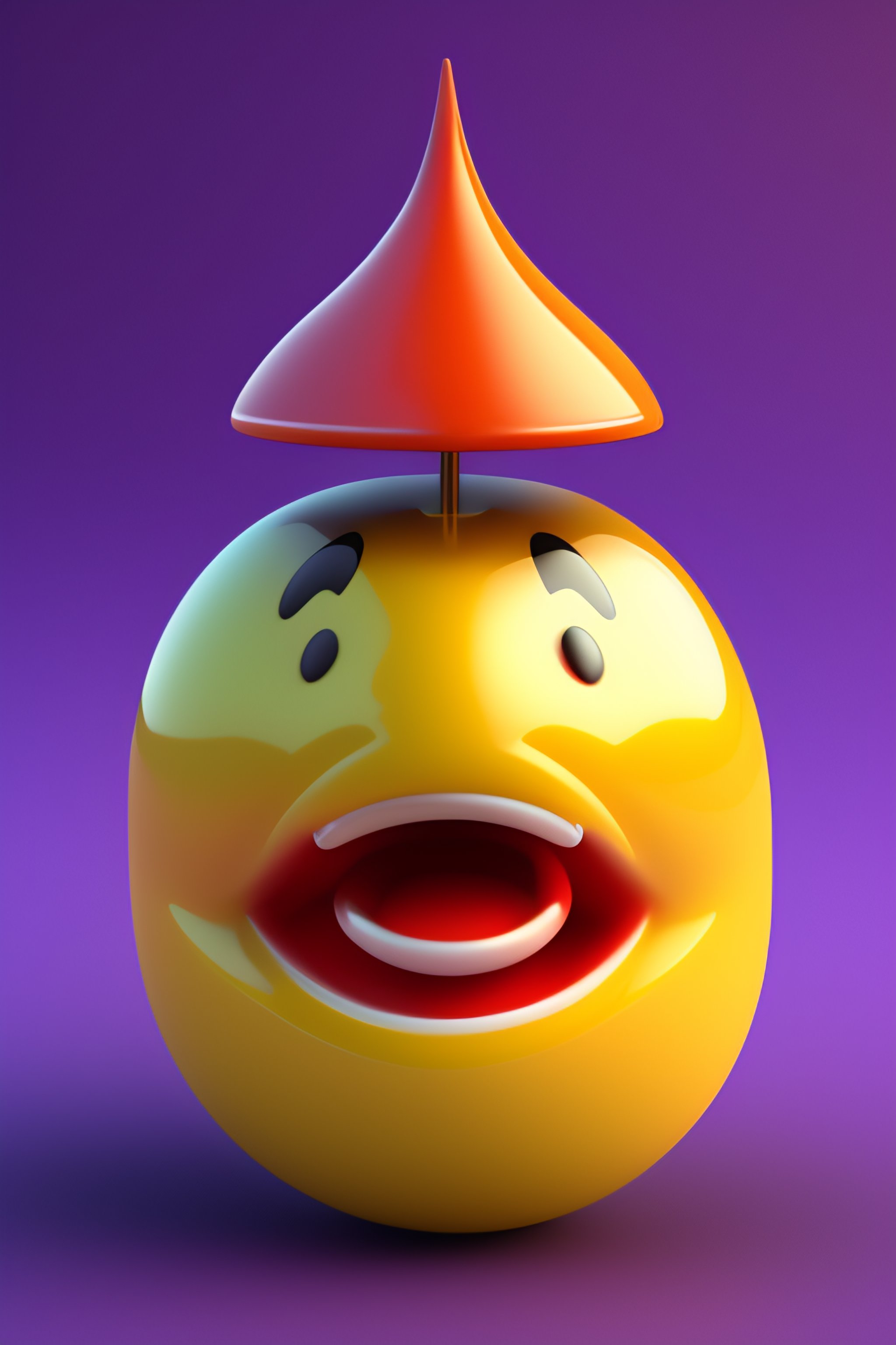 Lexica - 3d render cute character laughing ball