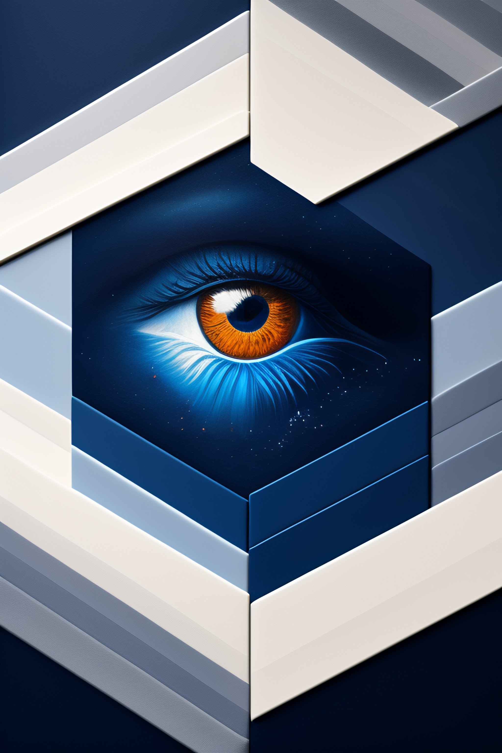 Lexica - Two H together with a white and navy blue background with a ...