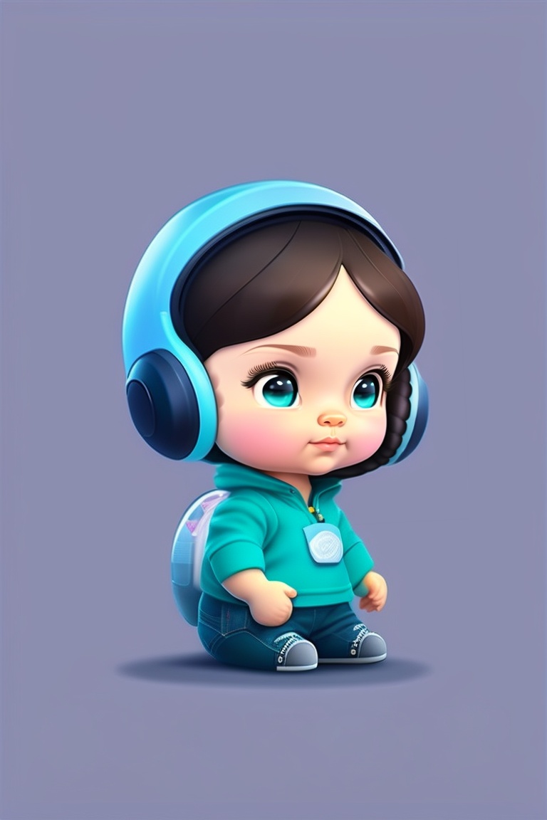 Lexica - Smart baby, cartoon, profile picture