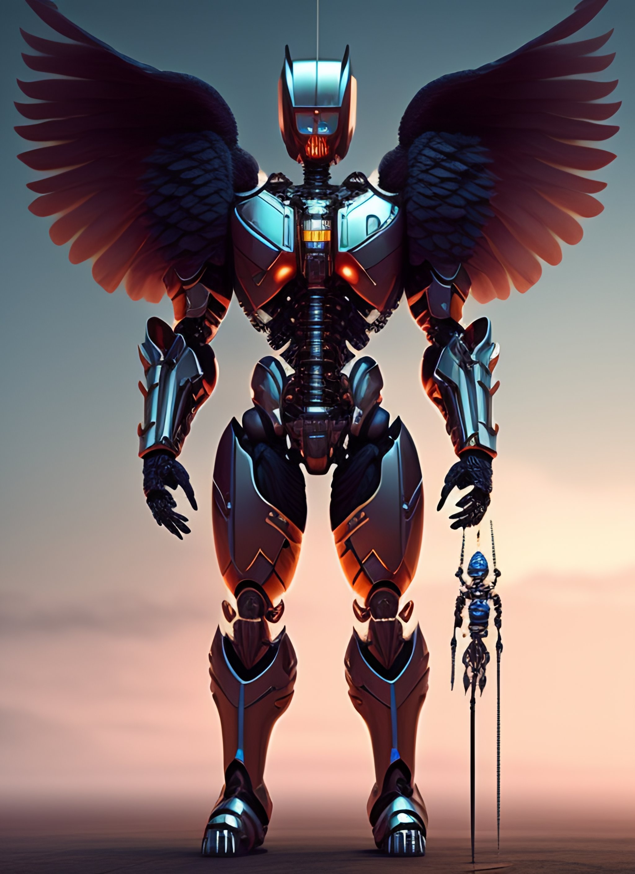 Lexica - Robot anthropomorphic,with human skeleton,muscle fibers,demi ...