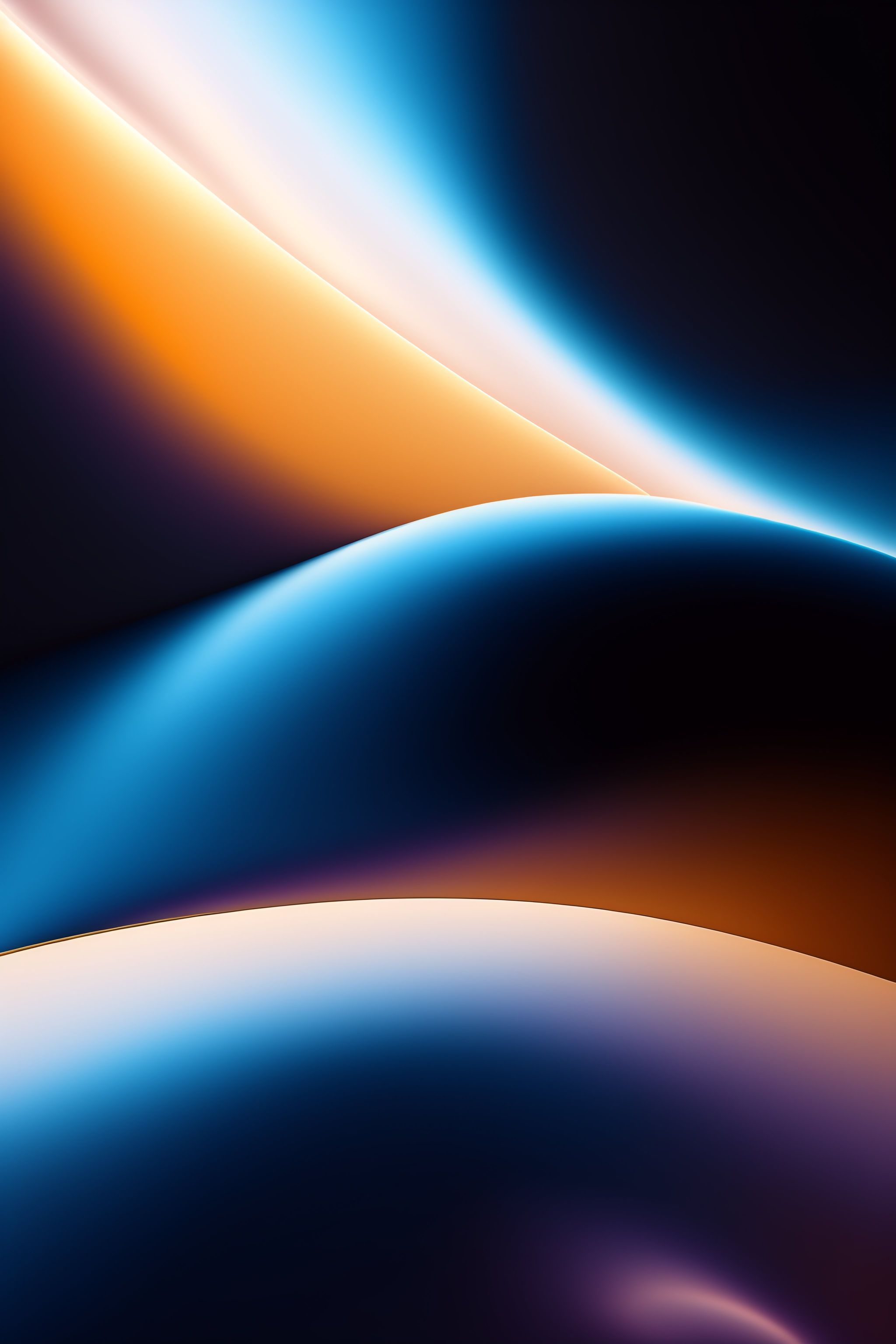 Lexica - Abstract, ai, soft light, pastel, dark blue, and black, gold ...