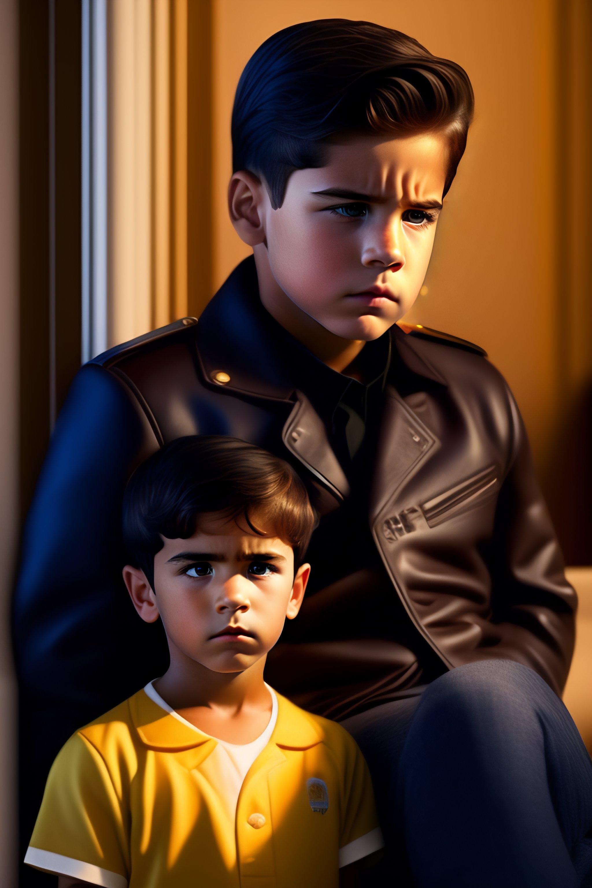 Lexica - Photo of rich and sad kid