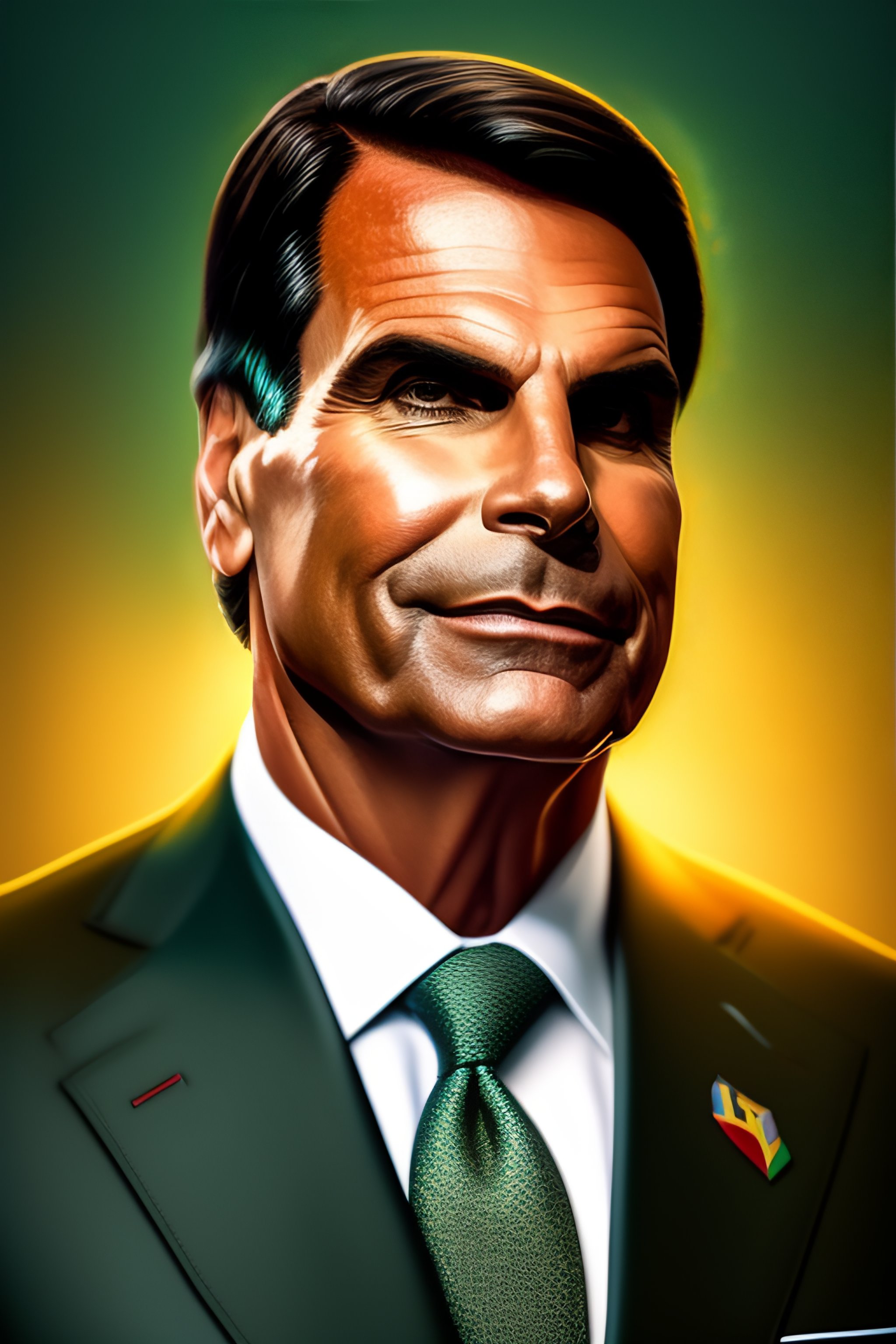 Lexica - A full-body portrait of Brazilian President Jair Bolsonaro ...