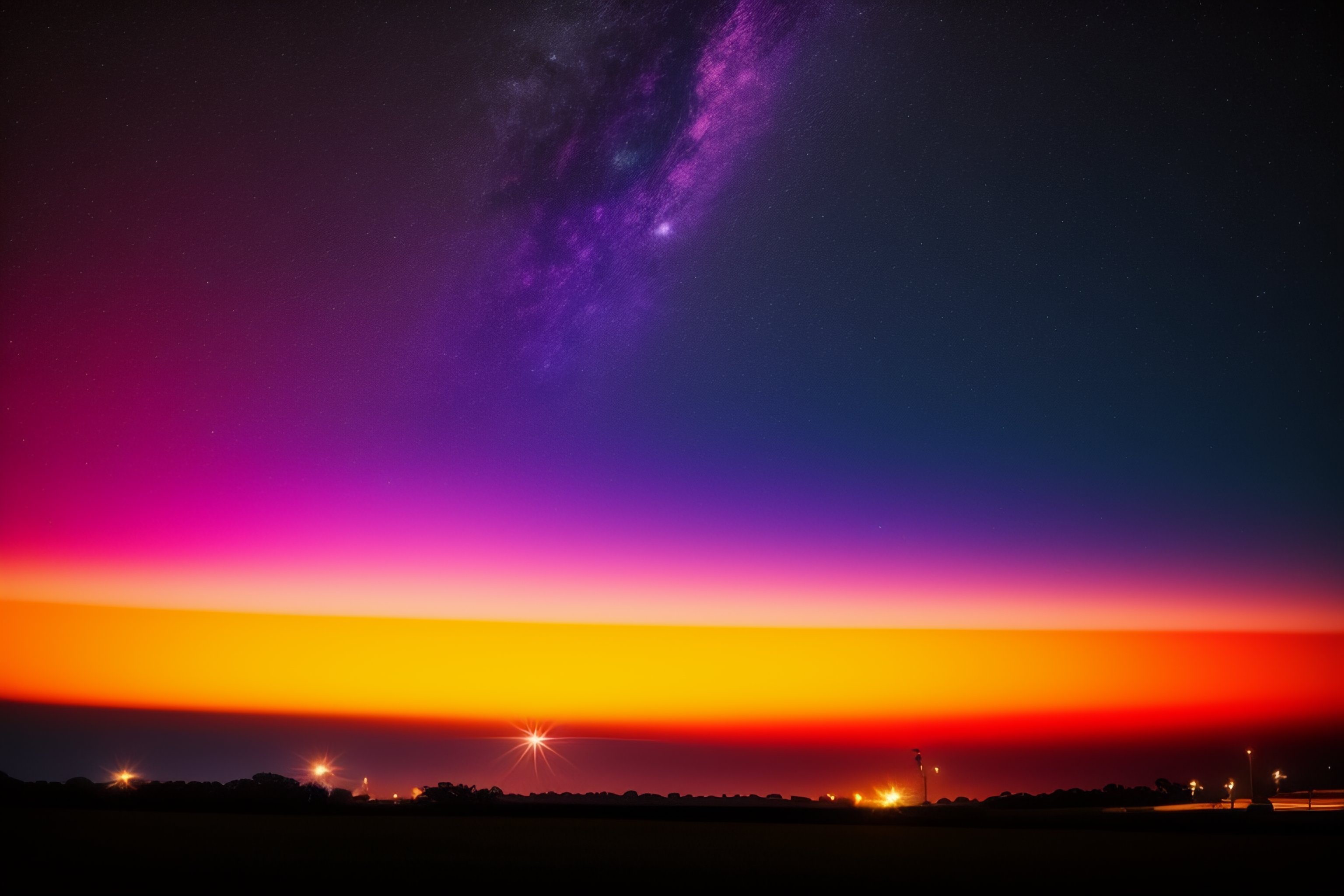 Lexica - Strange colored lights in the sky