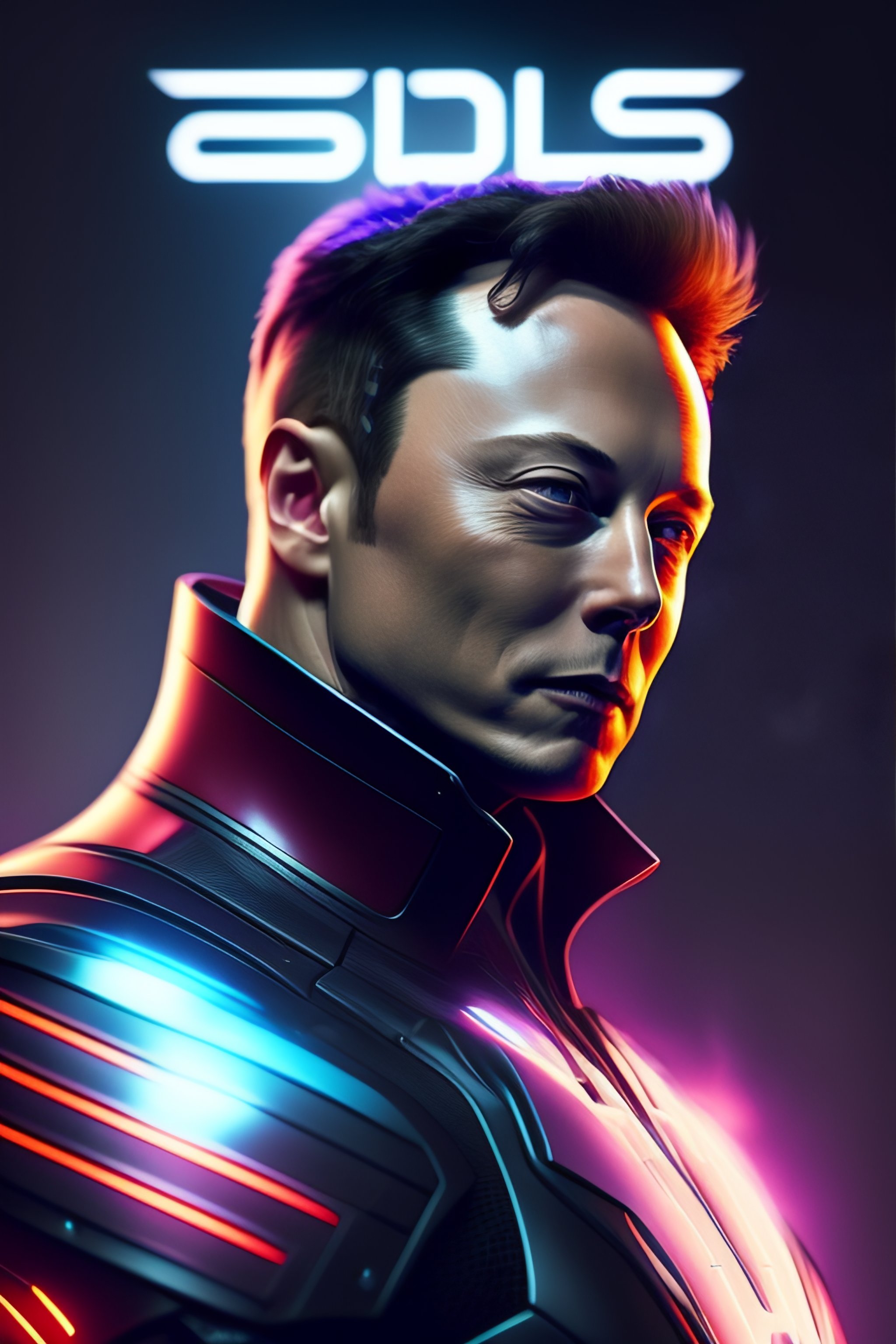 Lexica - Elon Musk as an evil cyborg, futuristic, cyberpunk,
