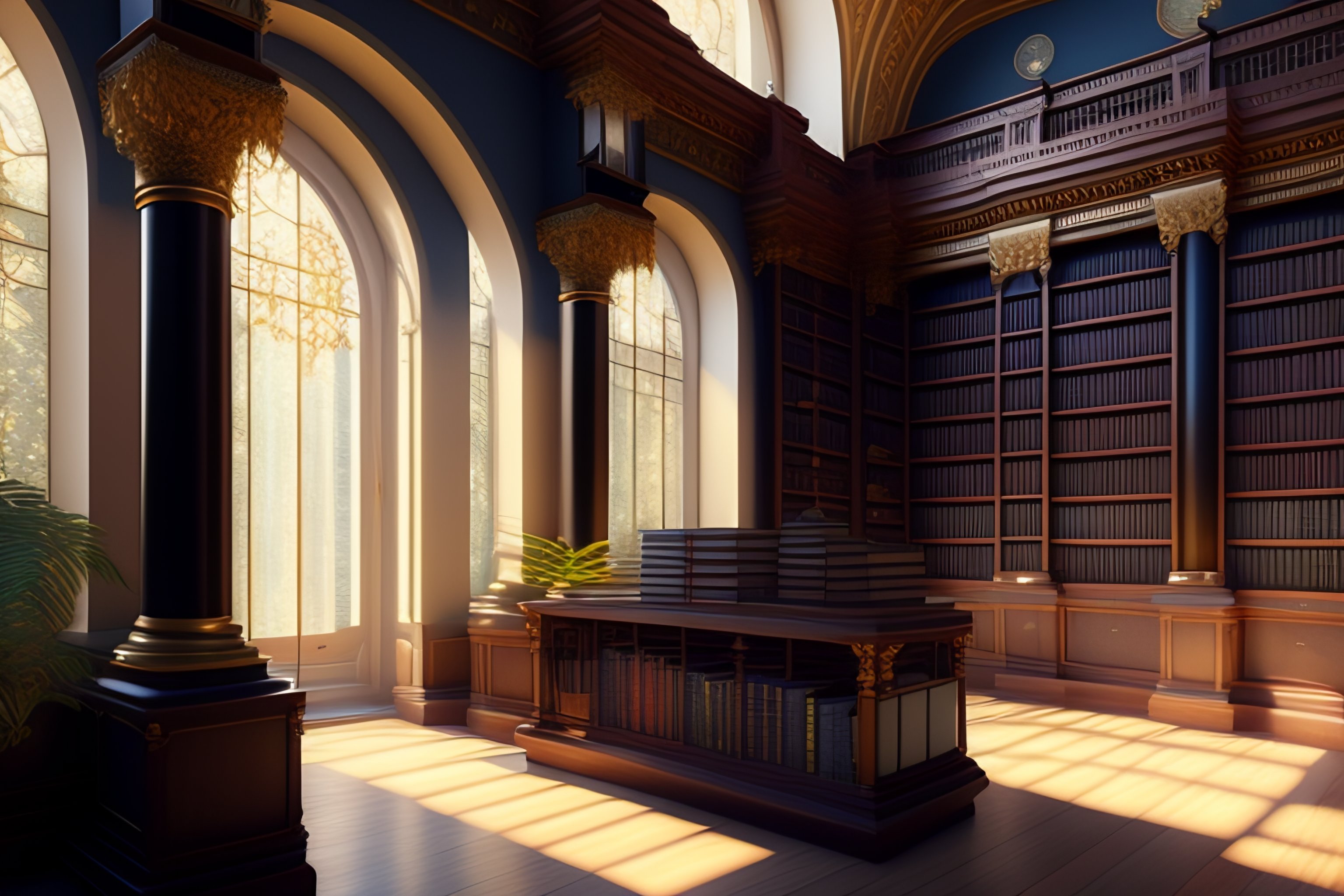 Lexica - Victorian library interior, ferdinand knab, lois van baarle ...