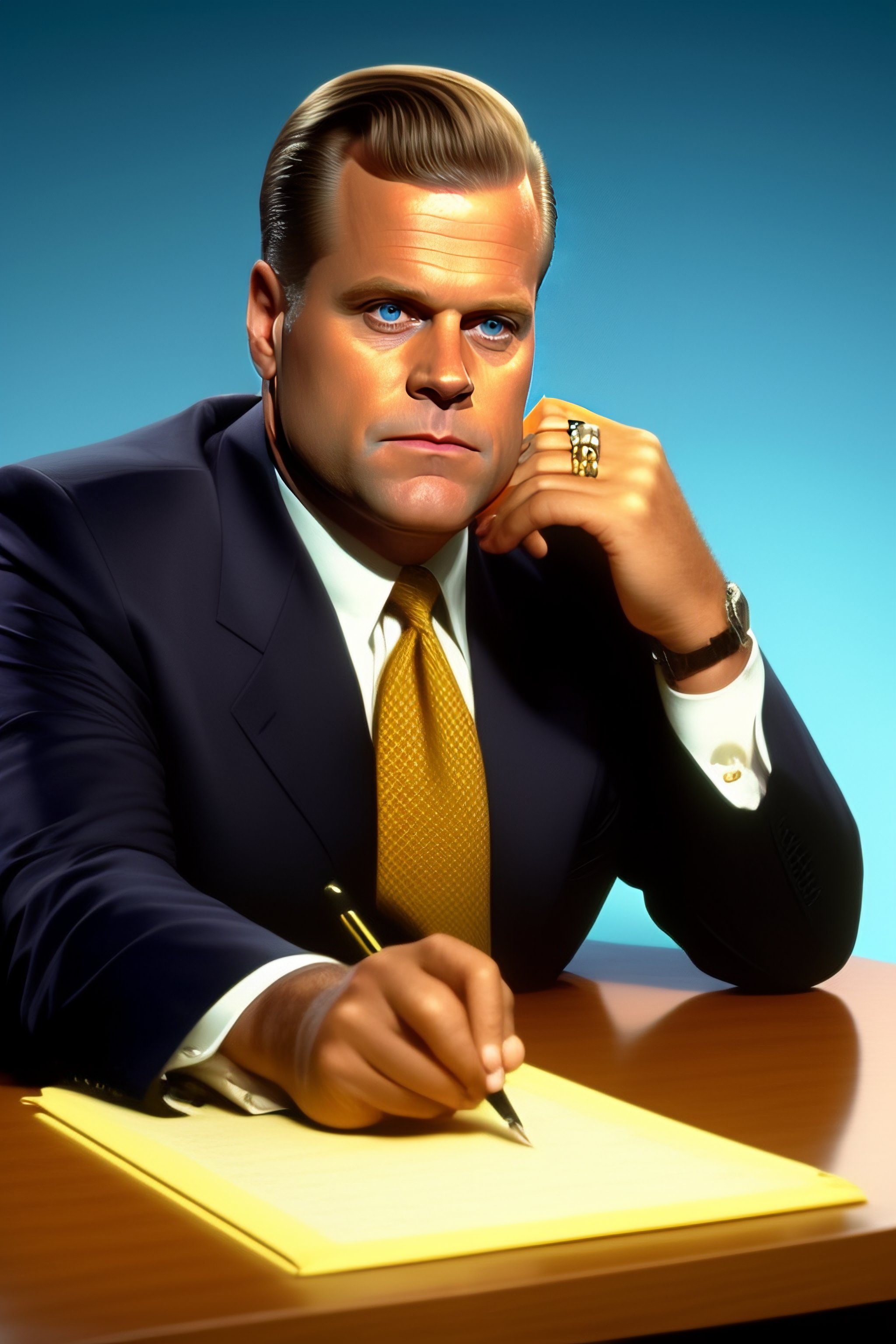 Lexica - Lionel hutz, lawyer from the simpsons, using a yellow legal ...