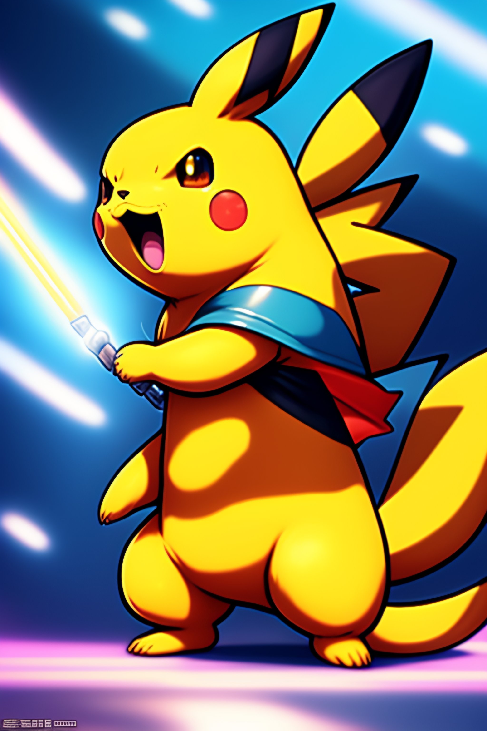 Lexica - Pikachu battling charmander with an electric attack anime ...