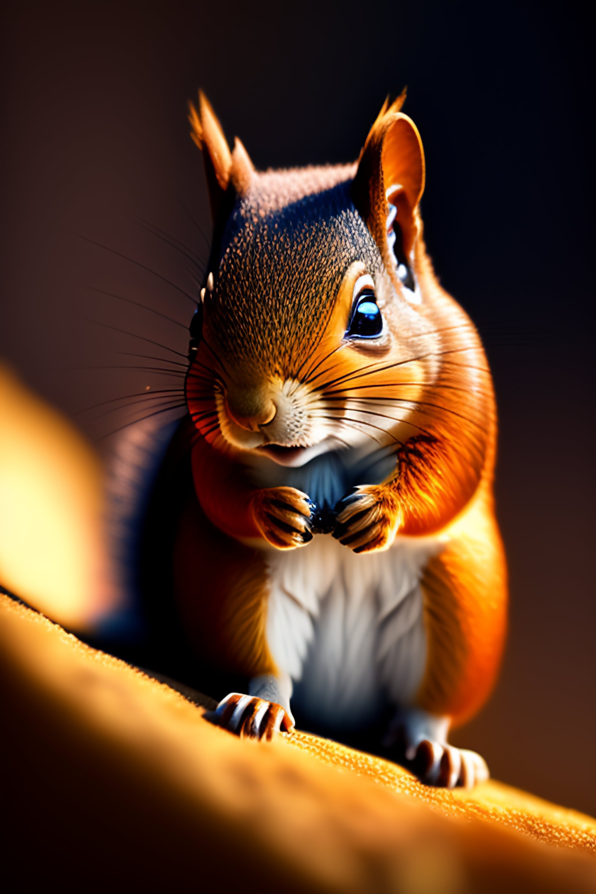 Lexica - Smart little squirrel going to sleep