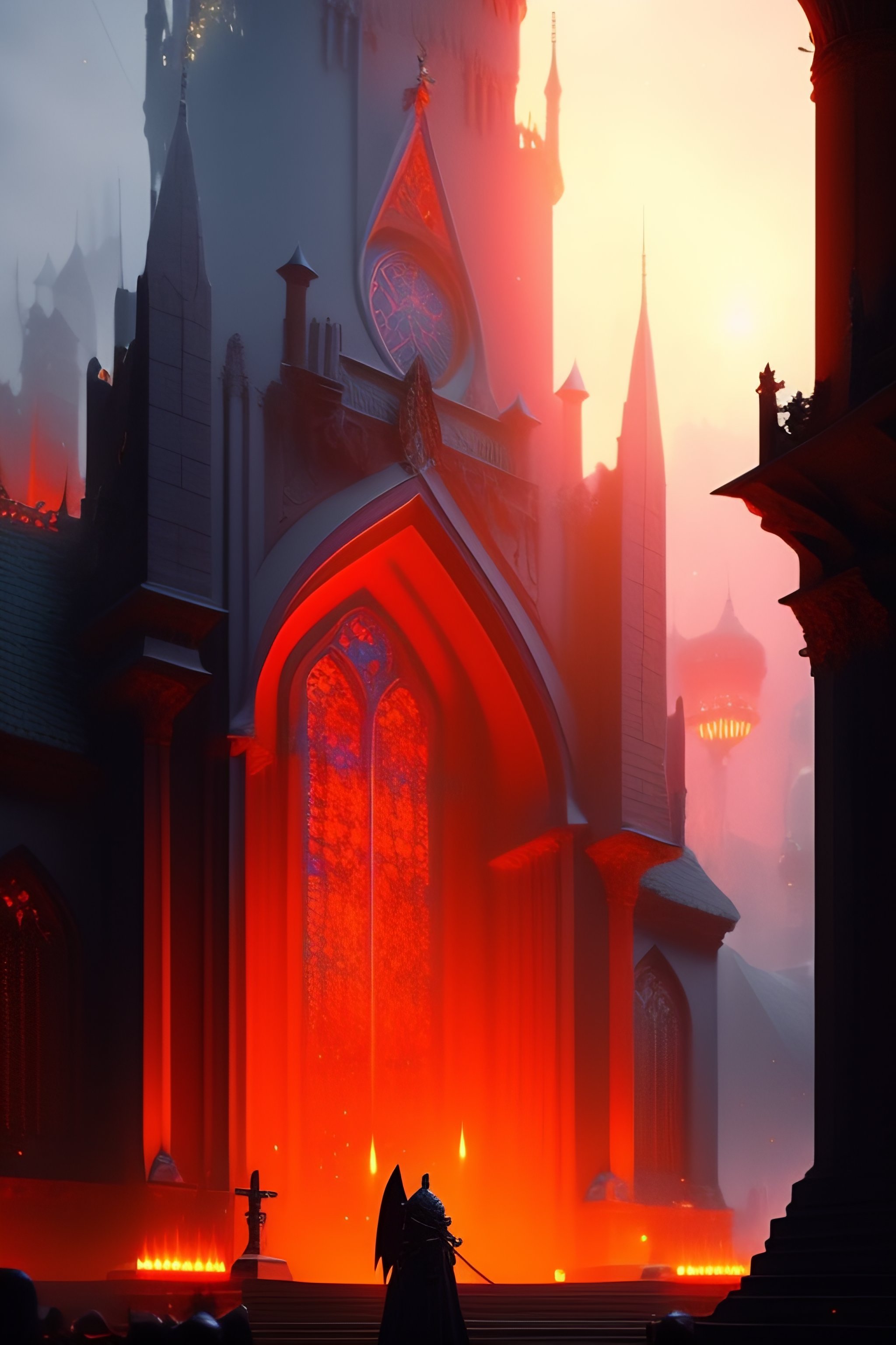 Lexica - Epic battlefield. medieval. epic fantasy cathedral castle ...