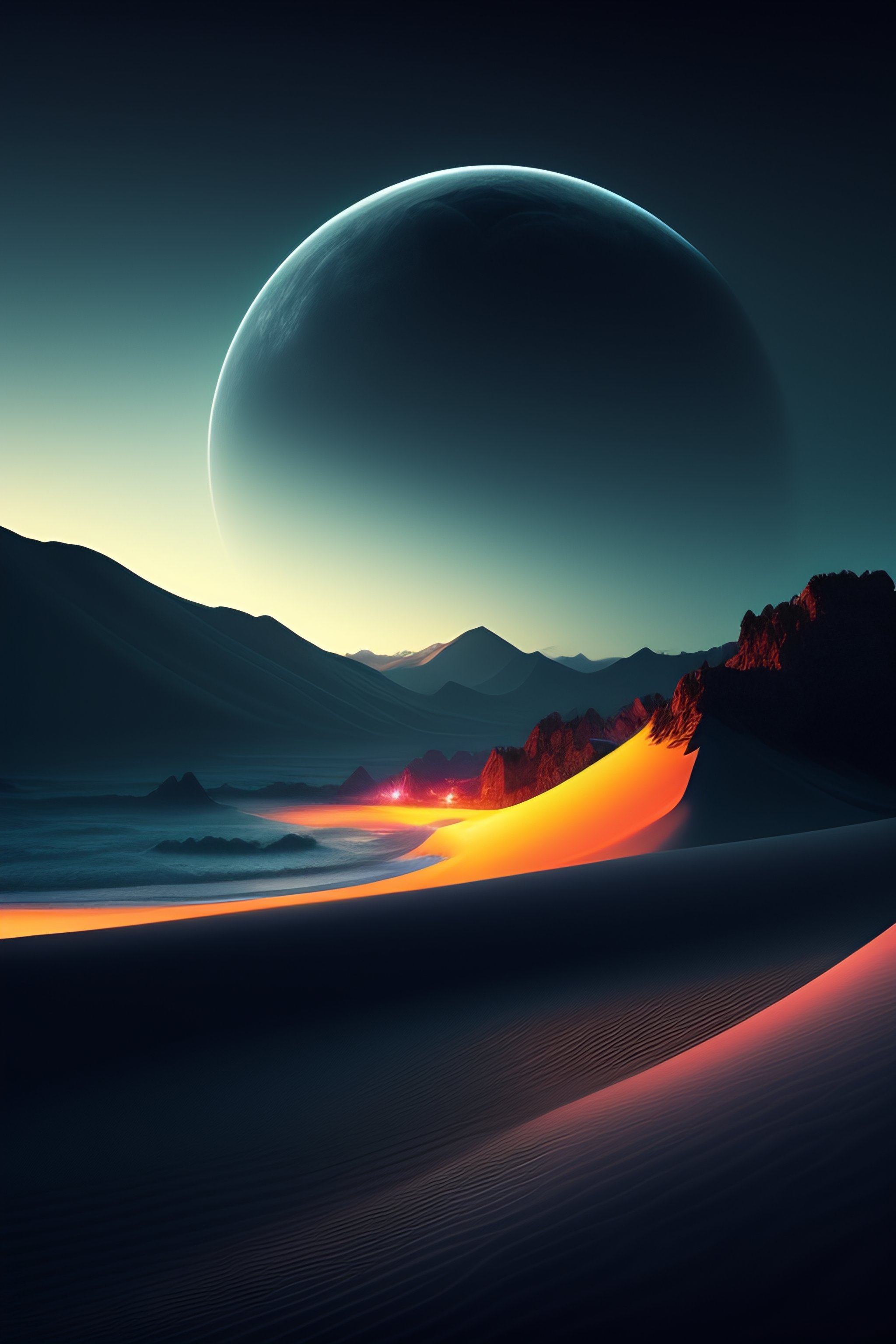 Lexica - Beautiful cool dark theme wallpaper