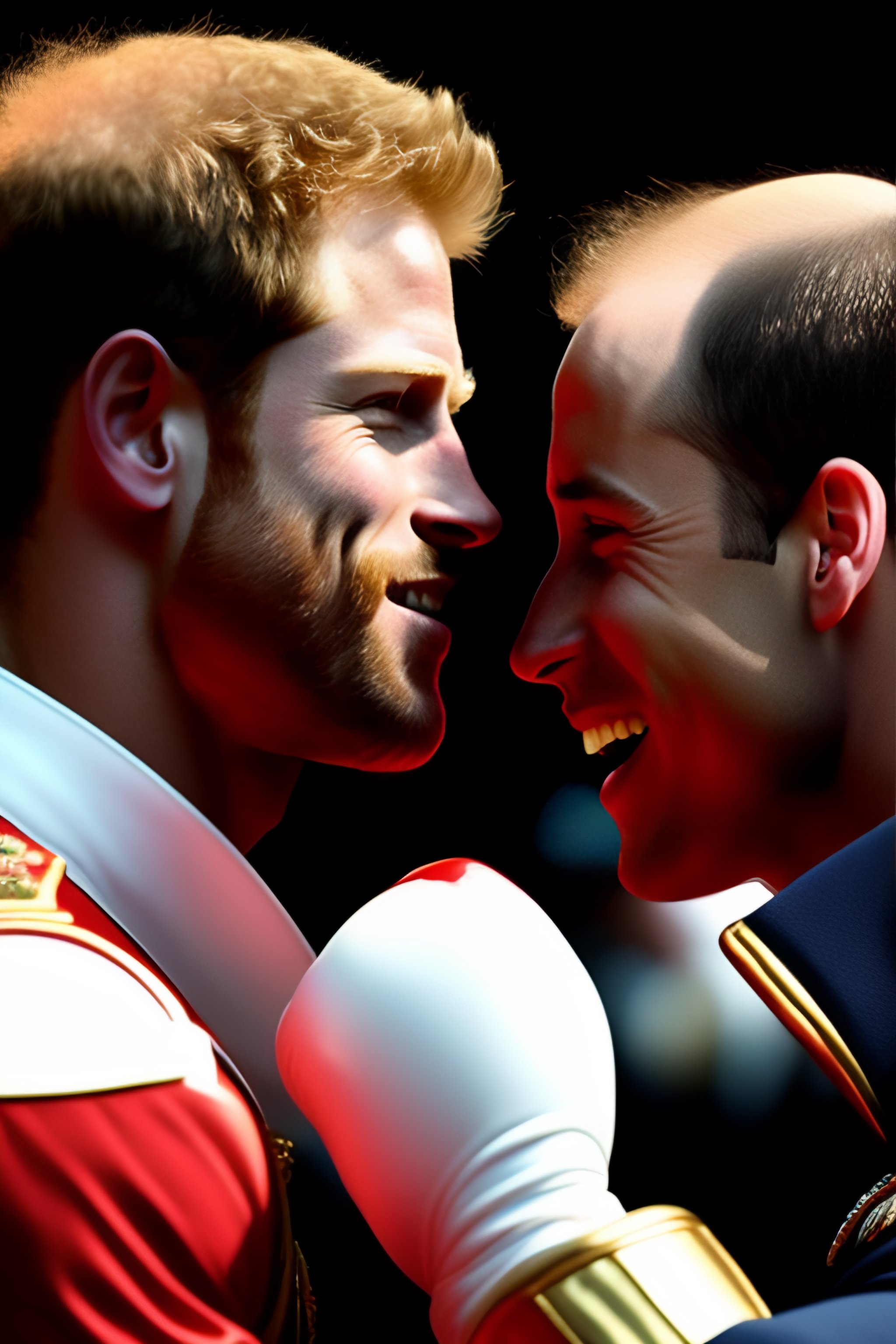 Lexica - Prince harry and prince william punching each other