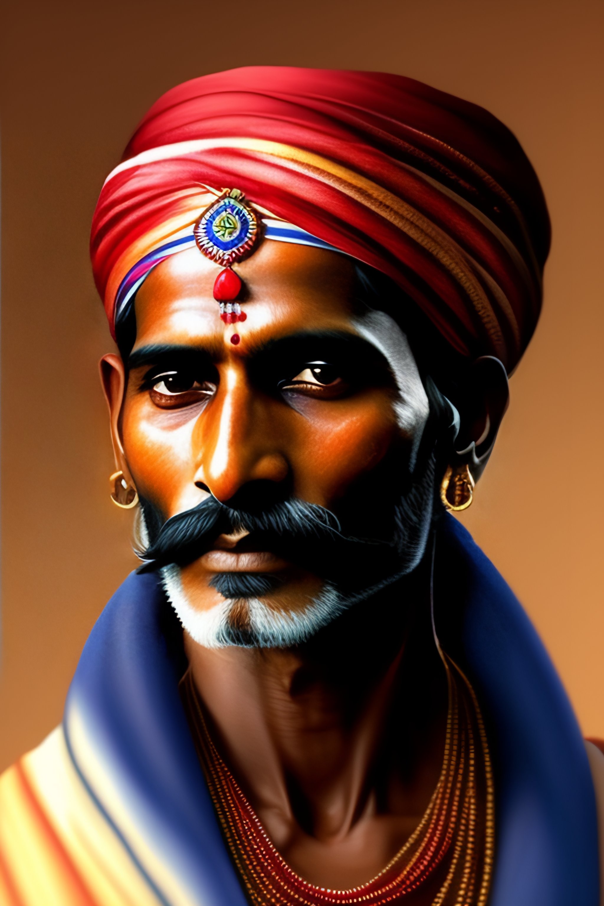 Lexica - Indian man realistic sketch